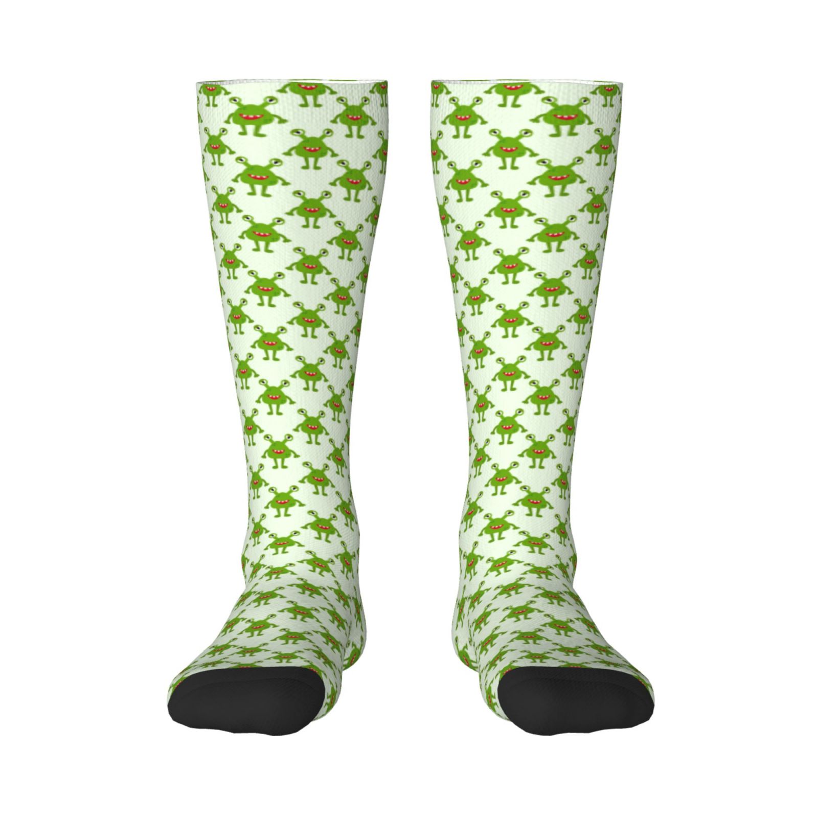 Lukts Cute green monster Pattern Socks for Women and Men,Gifts For ...