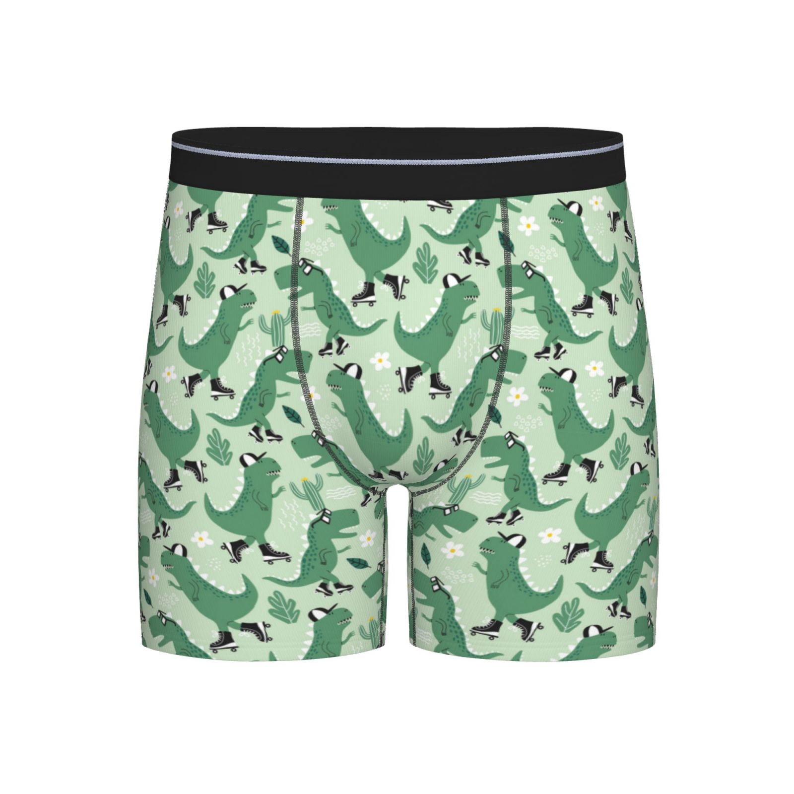 Lukts Dinosaurs on Roller Skater for Men's Underwear Briefs Moisture ...