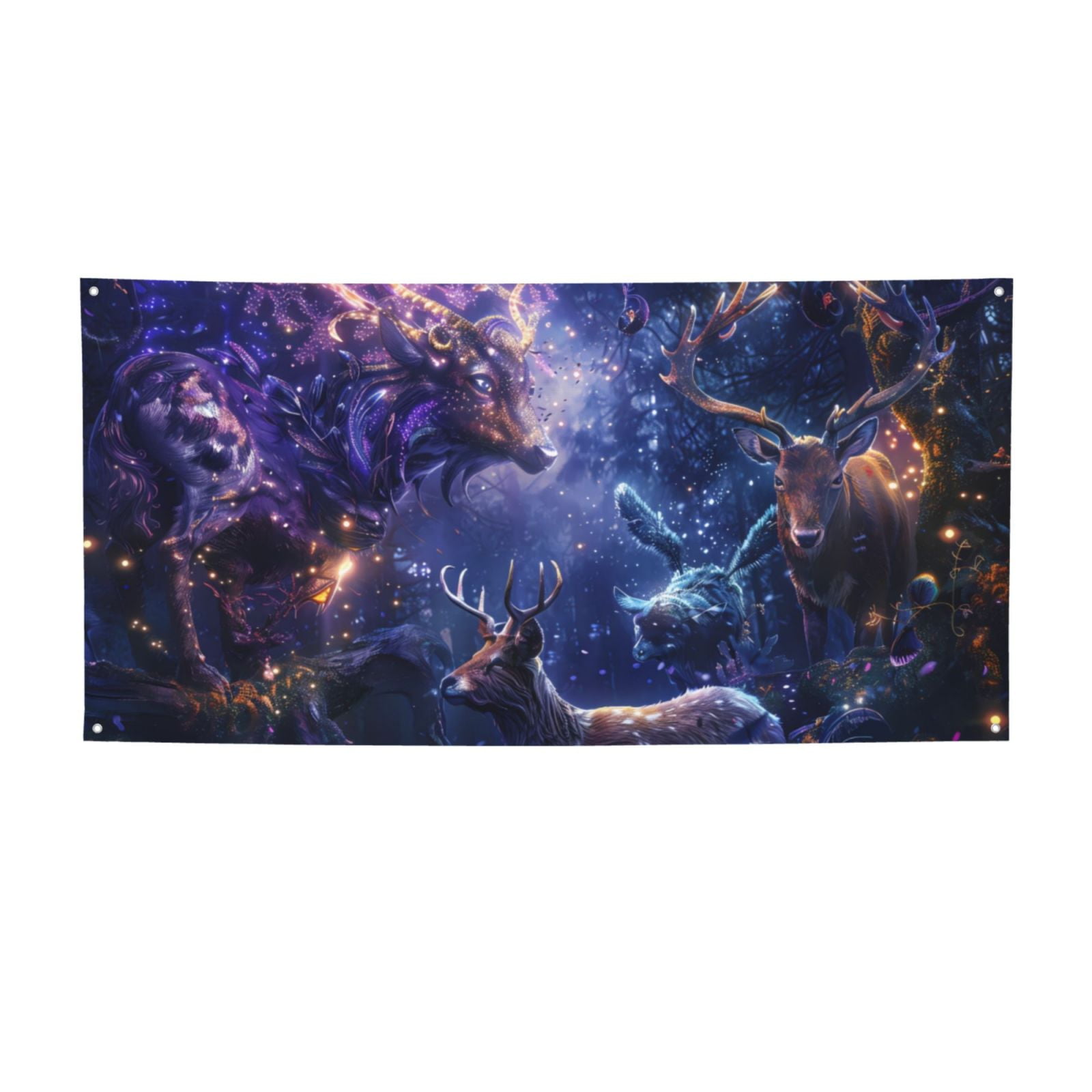 Lukts Enchanted Forest Stag Gathering Print Banners and Signs for ...
