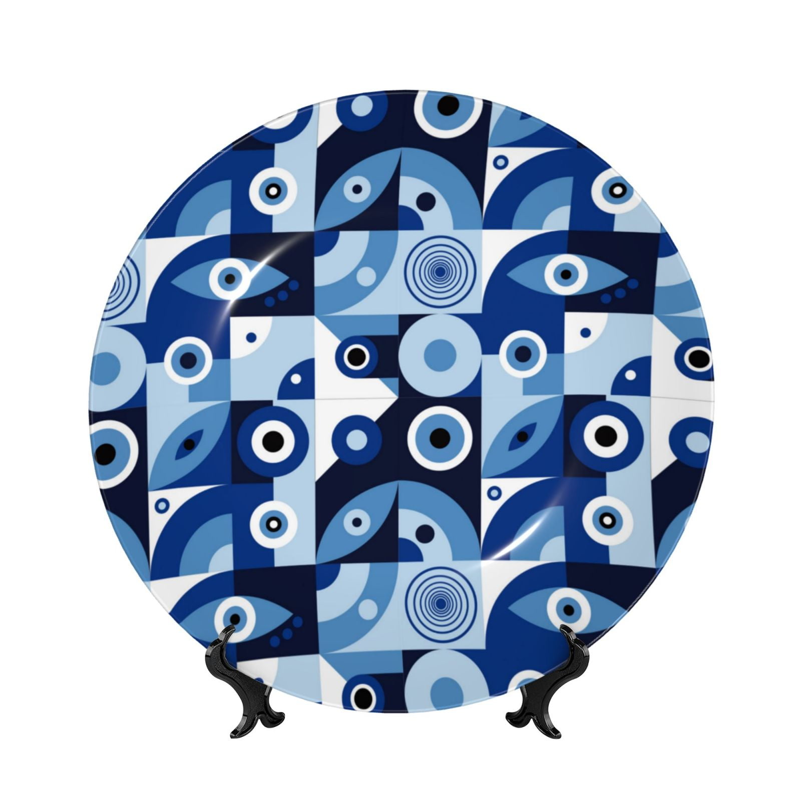 Lukts Evil Eye for Bone China Decorative Plates, Ceramic Plates, Dinner ...
