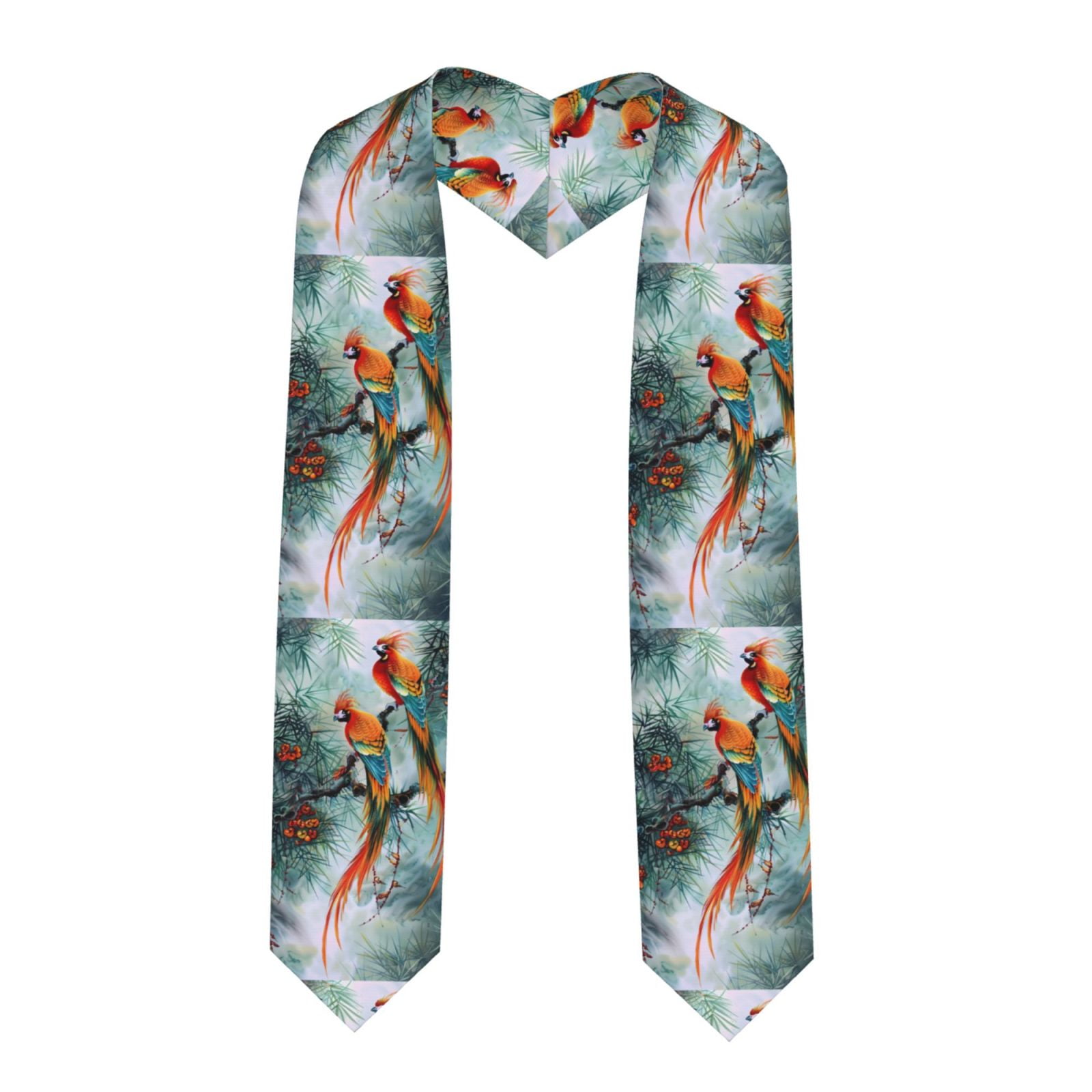 Lukts Exotic Birds Forest for Graduation Shawl Ribbon, Unisex 36x5.1 ...