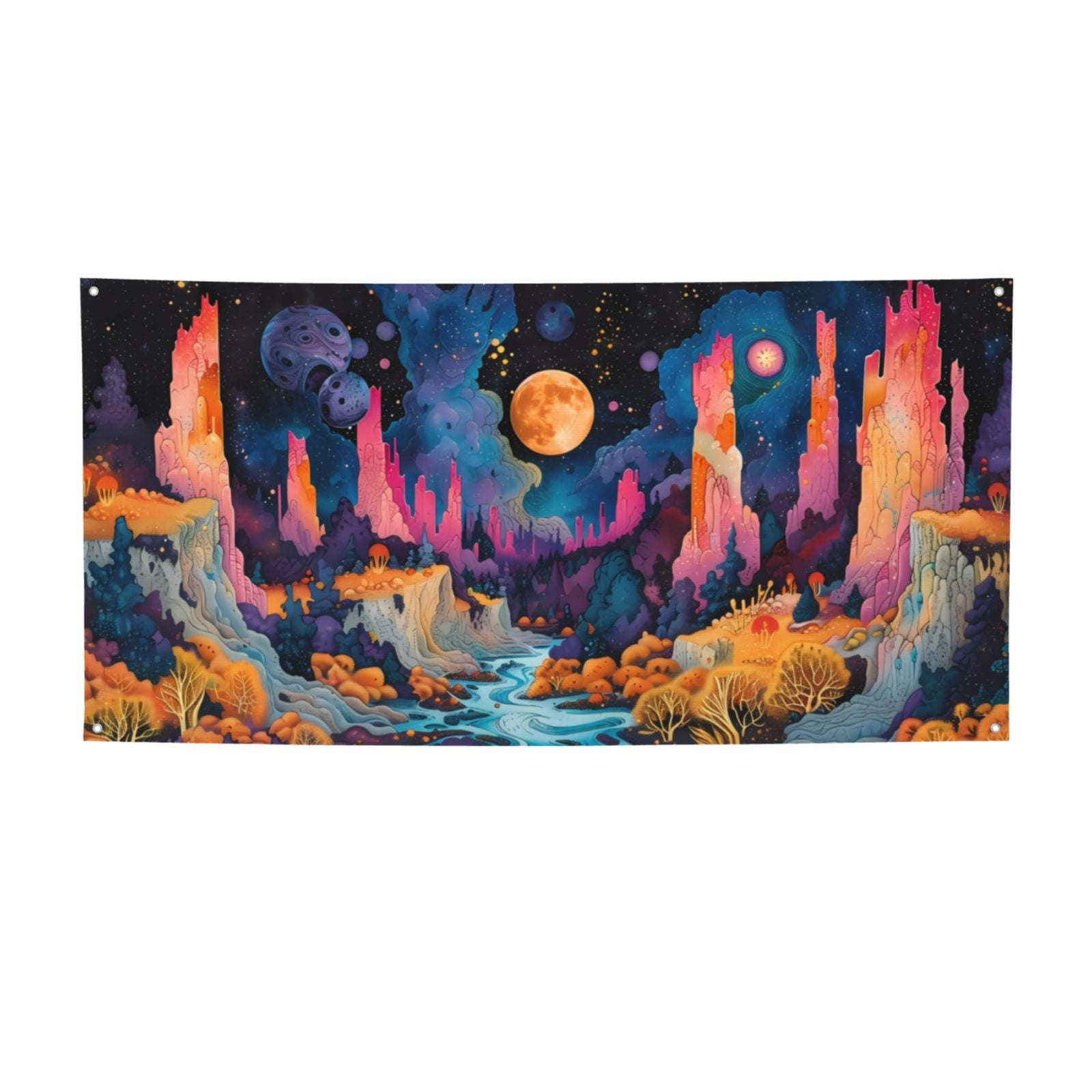 Lukts Fantasy Cosmic Landscape Print Banners and Signs for Outdoor ...