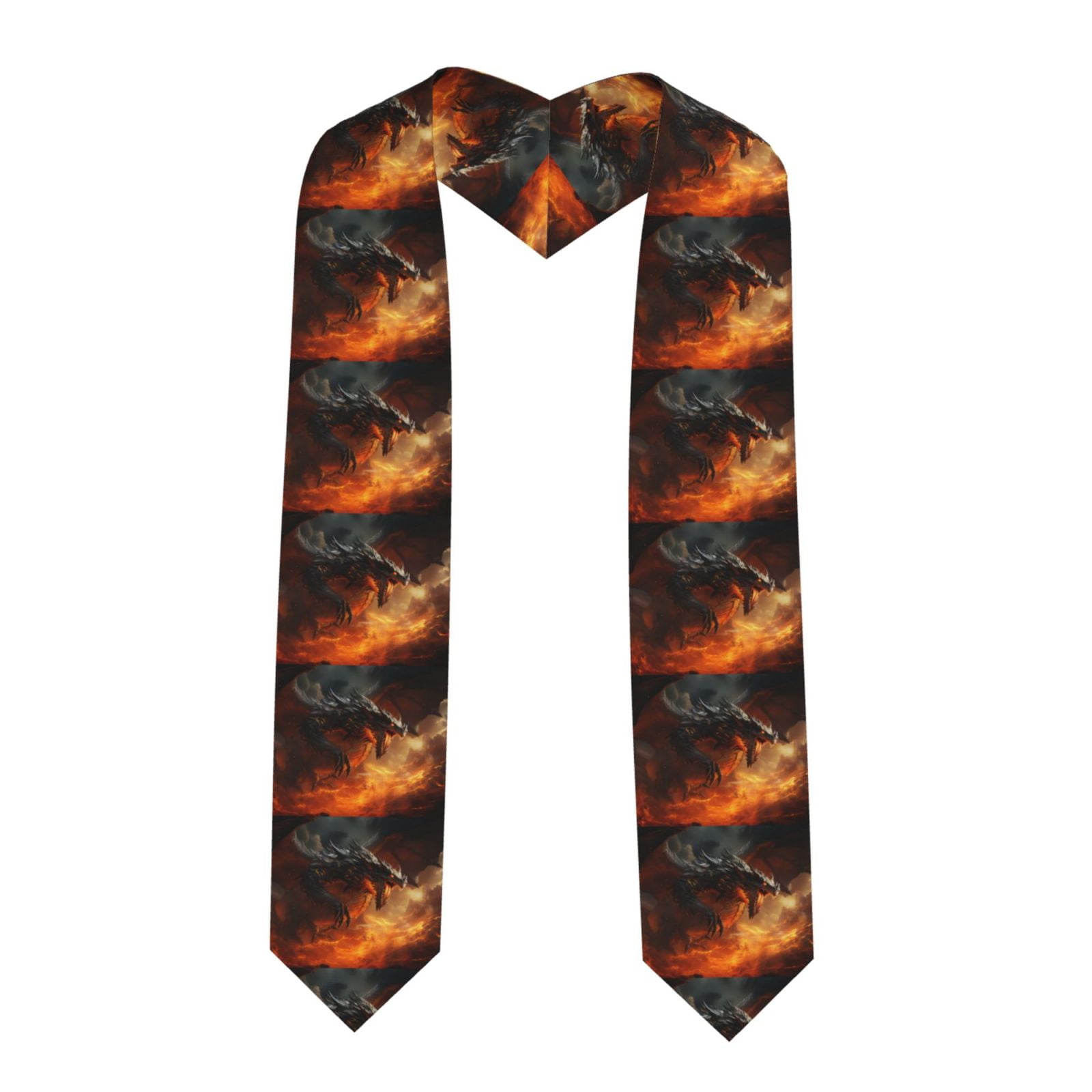 Lukts Fiery Dragon Of Chaos for Graduation Shawl Ribbon, Unisex 36x5.1 ...