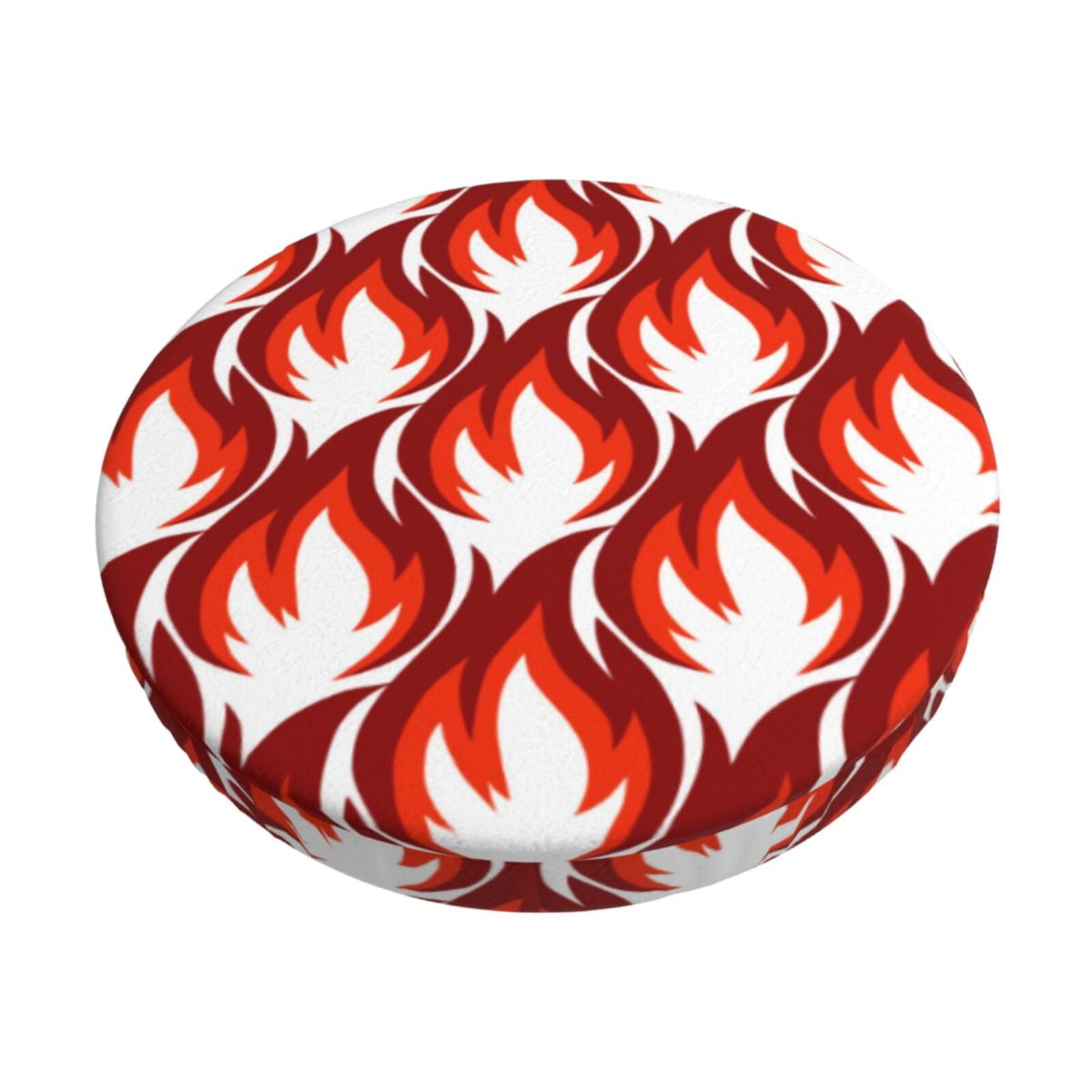 Lukts Fire Symbols Bar Stool Covers 12"-14" Round Crease-Resistant ...