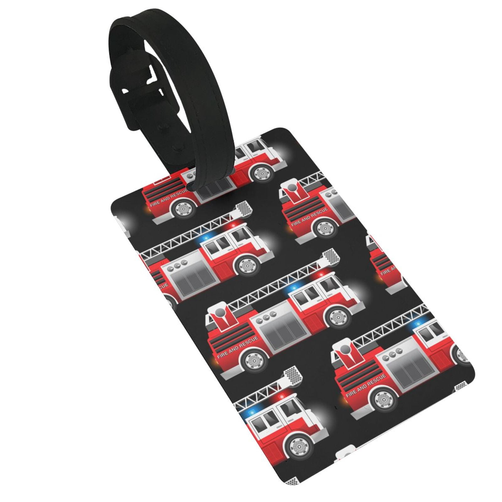Lukts Fire and Rescue Truck for Luggage Tag Hang Tag, PVC Travel Bag ID ...