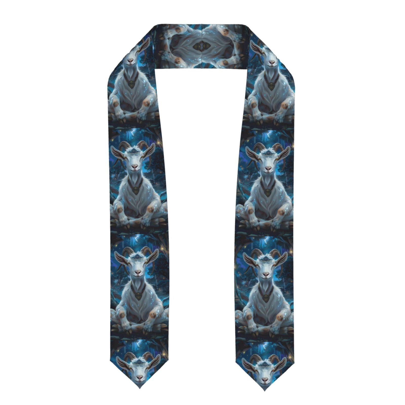 Lukts Forest Meditating Goat for Graduation Shawl Ribbon, Unisex 36x5.1 ...