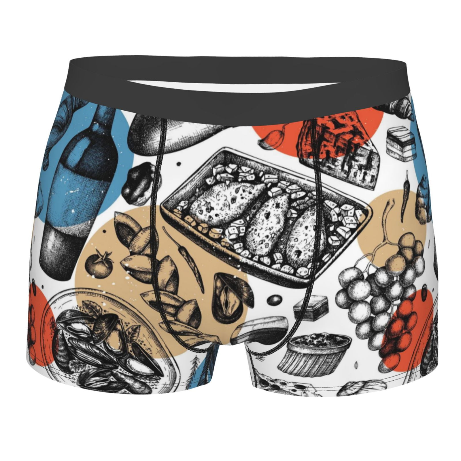 Lukts French Food Men'S Underwear Covered Waistband Boxer Briefs ...