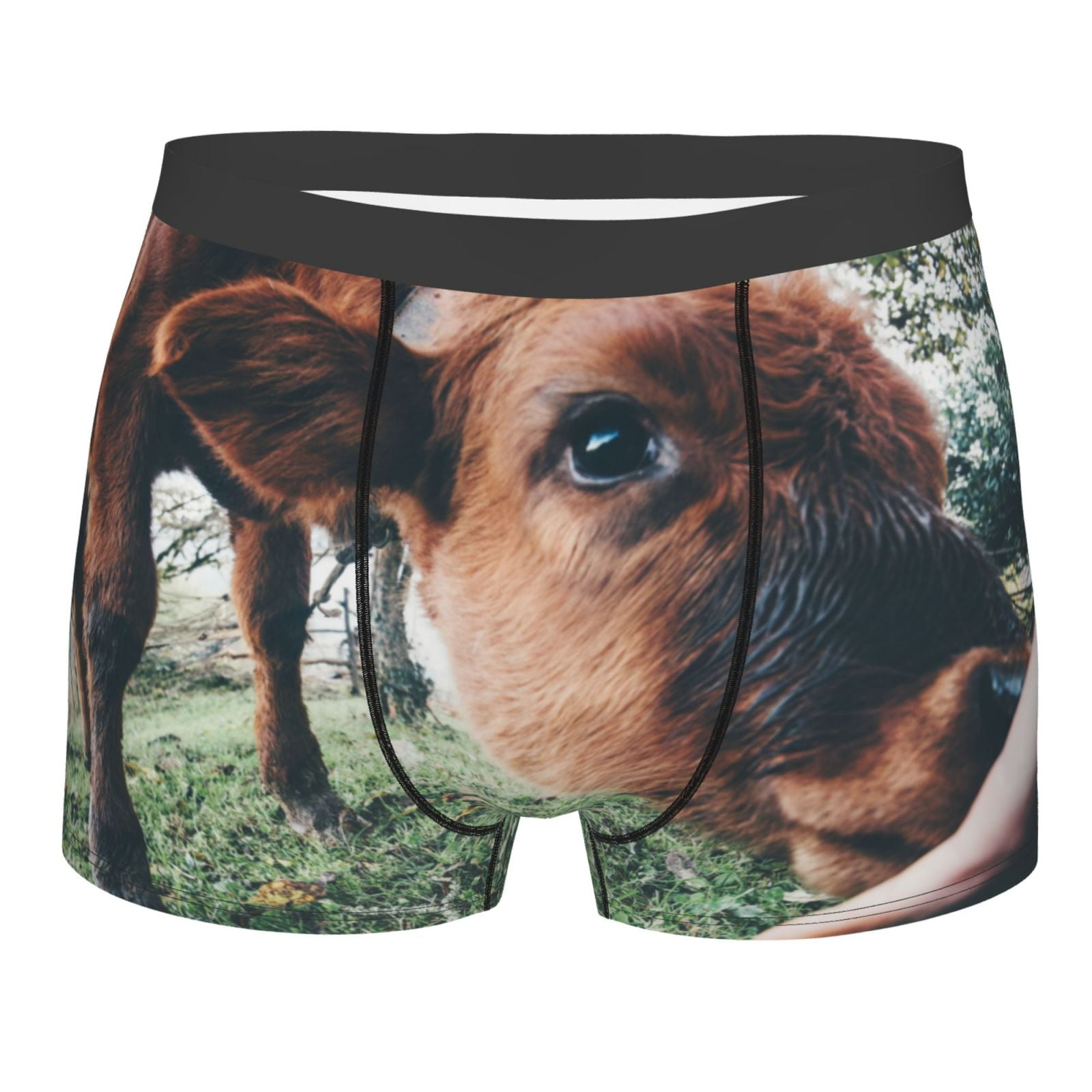 Lukts Funny Cow Men'S Underwear Covered Waistband Boxer Briefs ...