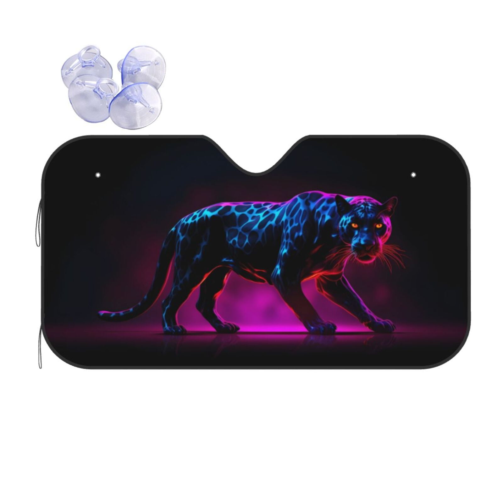 Lukts Futuristic Purple Panther A、 Car Windshield Sun Shade with ...