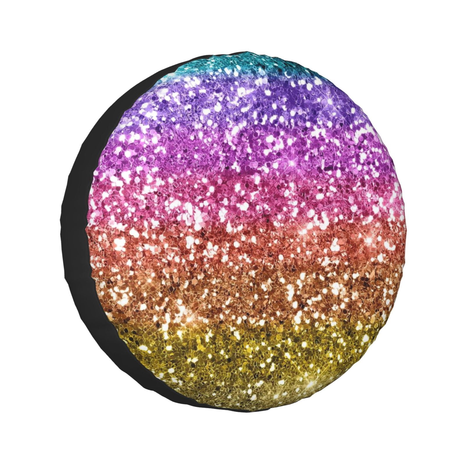 Lukts Glitter Rainbow Tire Covers Waterproof Anti-Uv Sun Snow Rain Tire ...