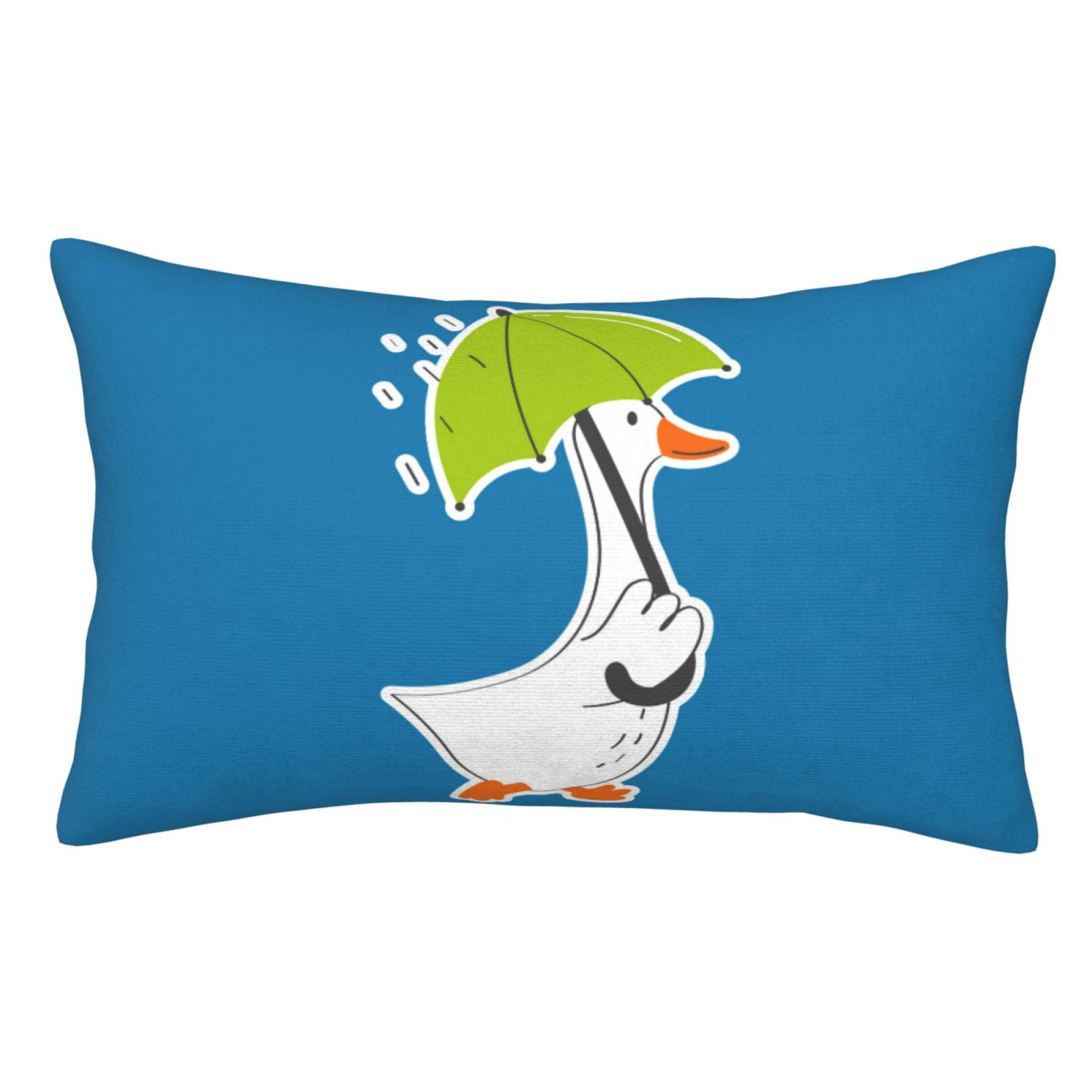 Lukts Goose Holding An Umbrella Pillow Protectors From Dust And Dirt ...