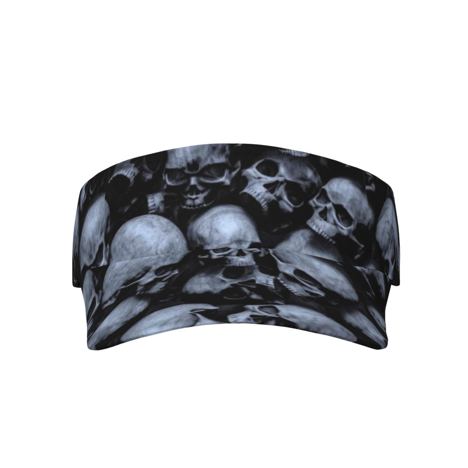 Lukts Gothic Skull Sun Sports Visor Adjustable Cap for Men Women ...
