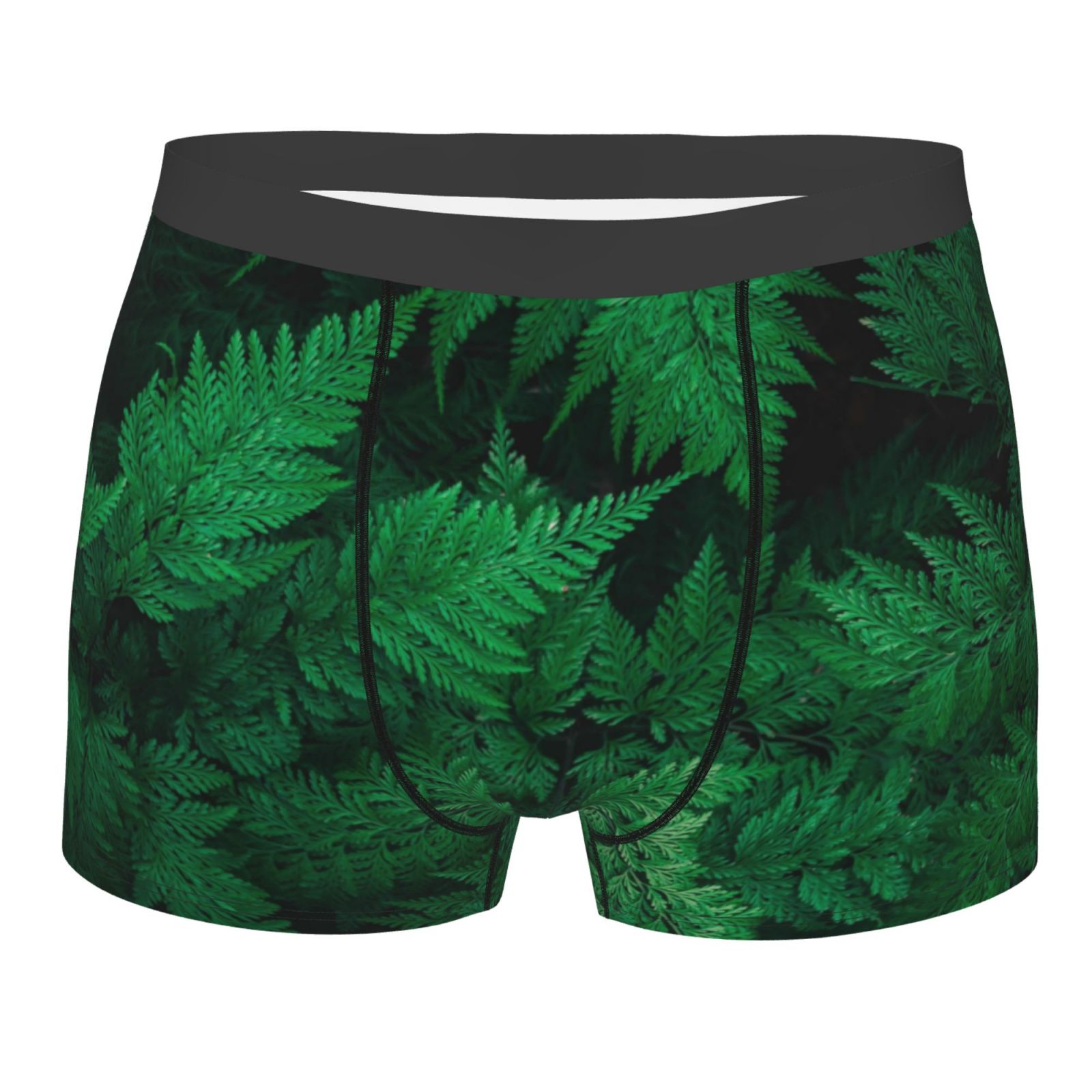 Lukts Green Leave Fern Men'S Underwear Covered Waistband Boxer Briefs ...