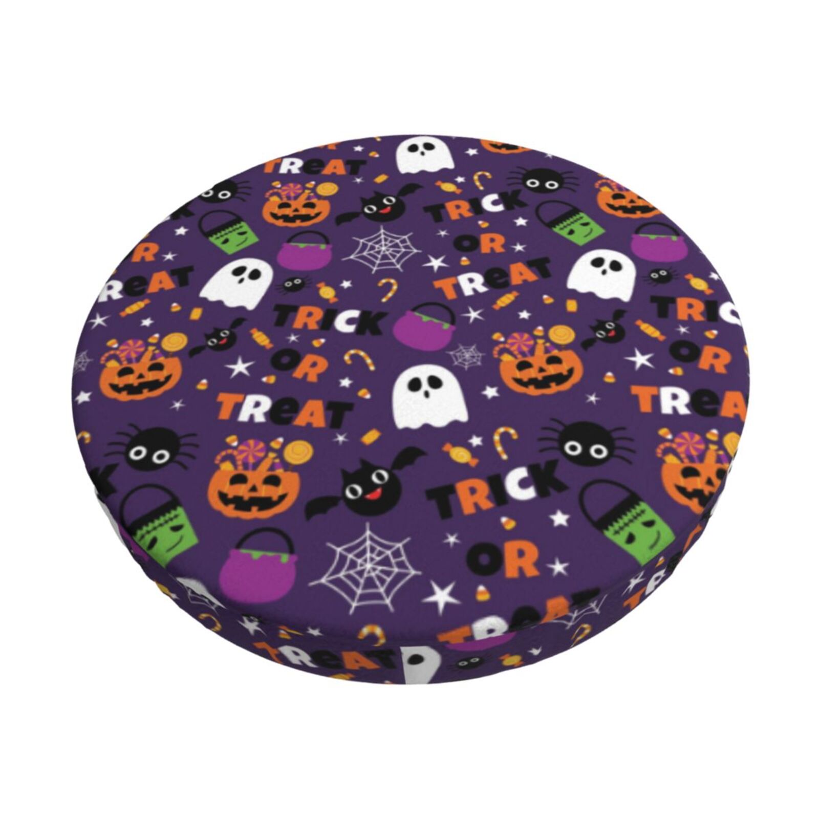 Lukts Halloween Sweet Candy Bar Stool Covers 12"-14" Round Crease ...