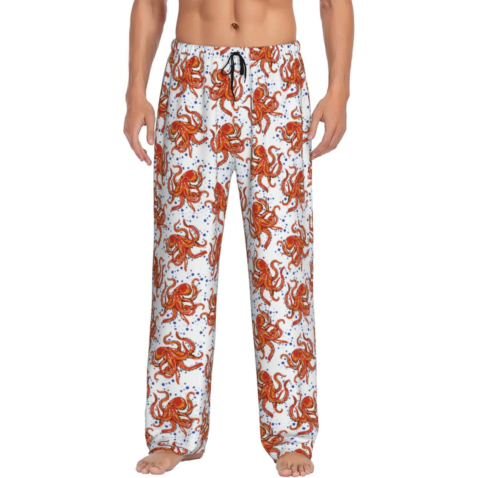 Lukts Hand drawn octopus for Men - Sleek Straight Pajama Pants ...