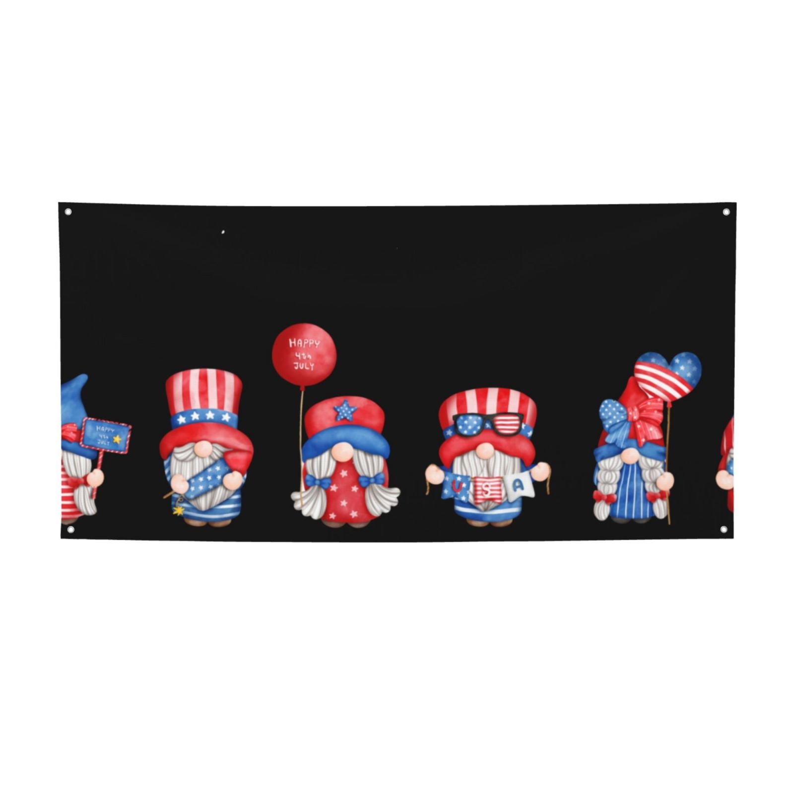 Lukts Happy Independence Day Gnome Print Banners and Signs for Outdoor ...