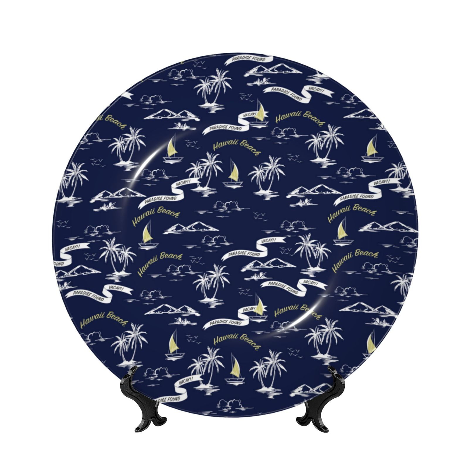Lukts Hawaiian Style for Bone China Decorative Plates, Ceramic Plates ...