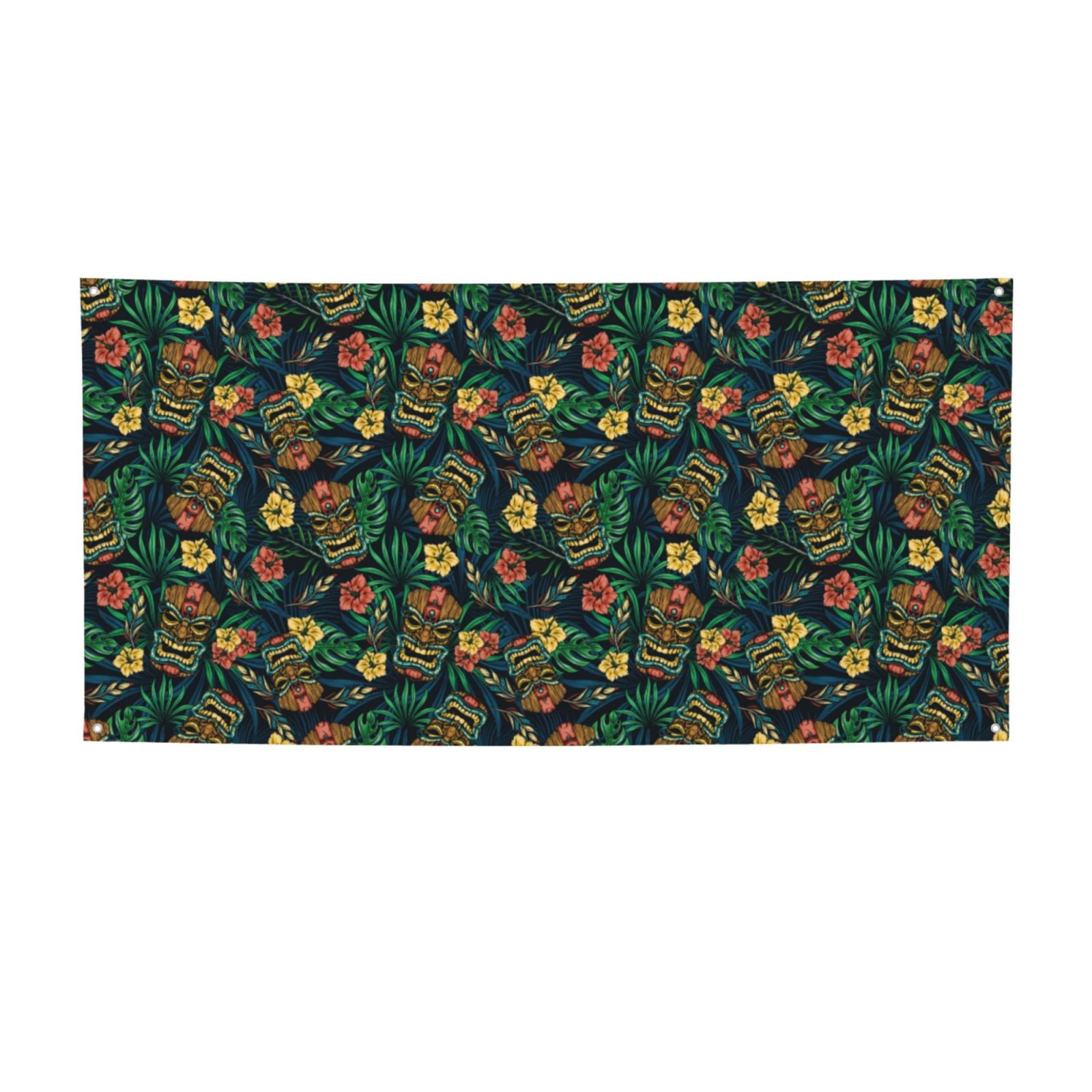Lukts Hawaiian Tribal Mask Print Banners and Signs for Outdoor ...