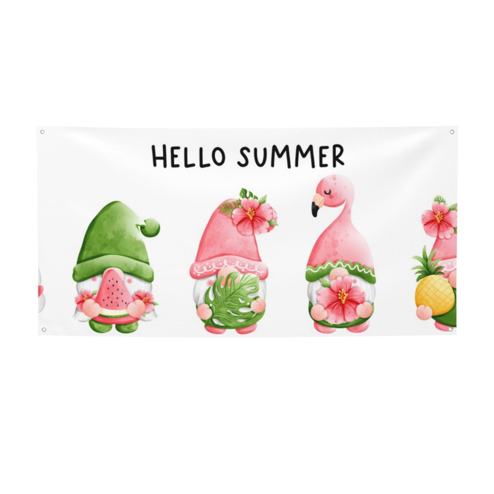 Lukts Hello Summer Gnome Print Banners and Signs for Outdoor ...