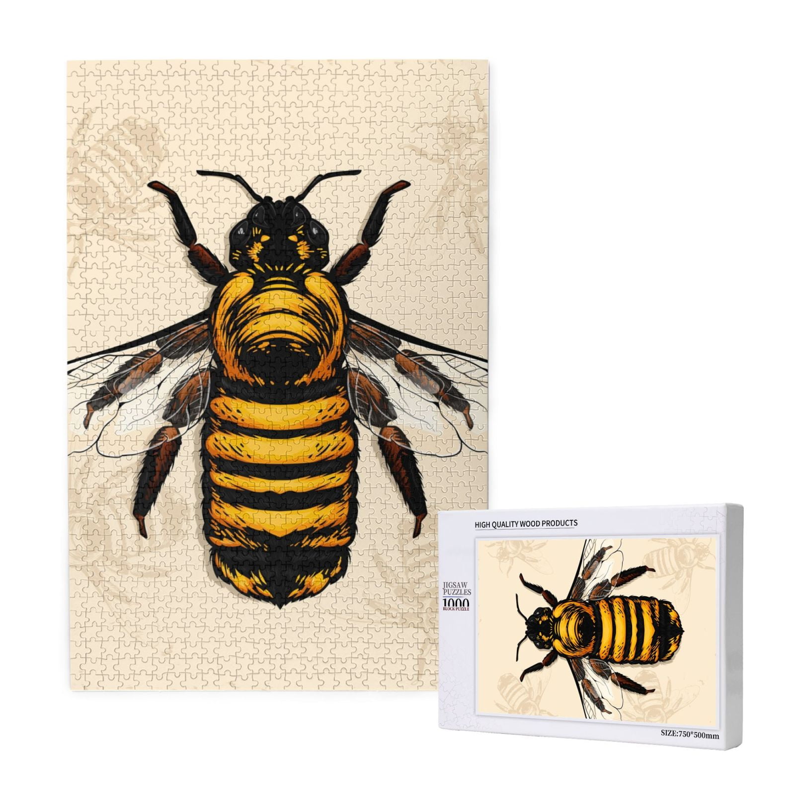 Lukts Honey Bee for Jigsaw Puzzles,Puzzles for Adults and Children 1000 ...