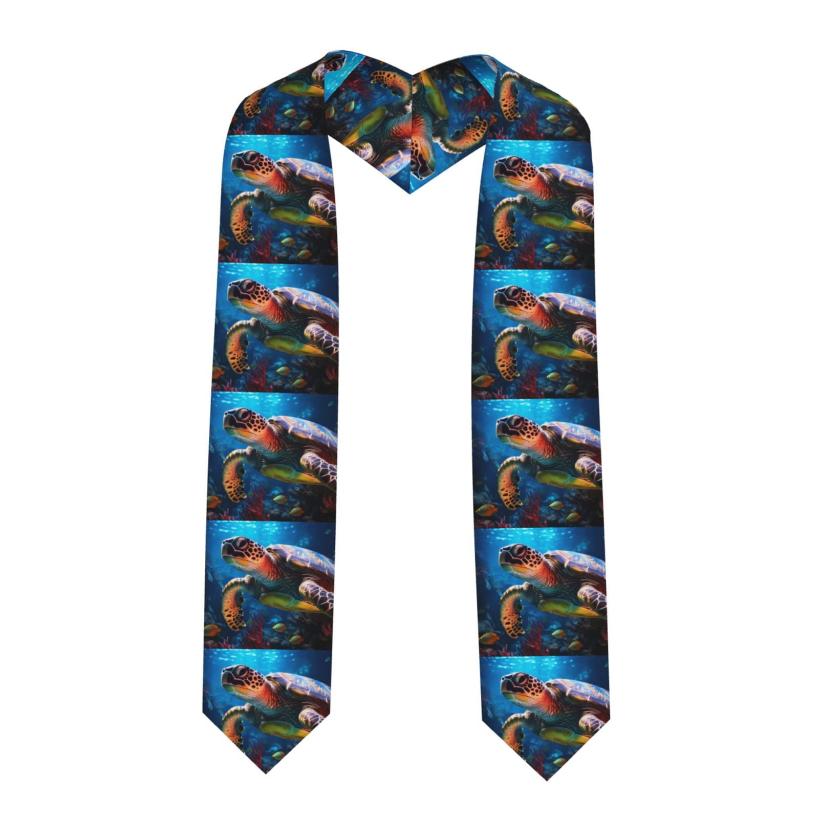 Lukts Ice Blue Ocean Sea Turtle for Graduation Shawl Ribbon, Unisex ...