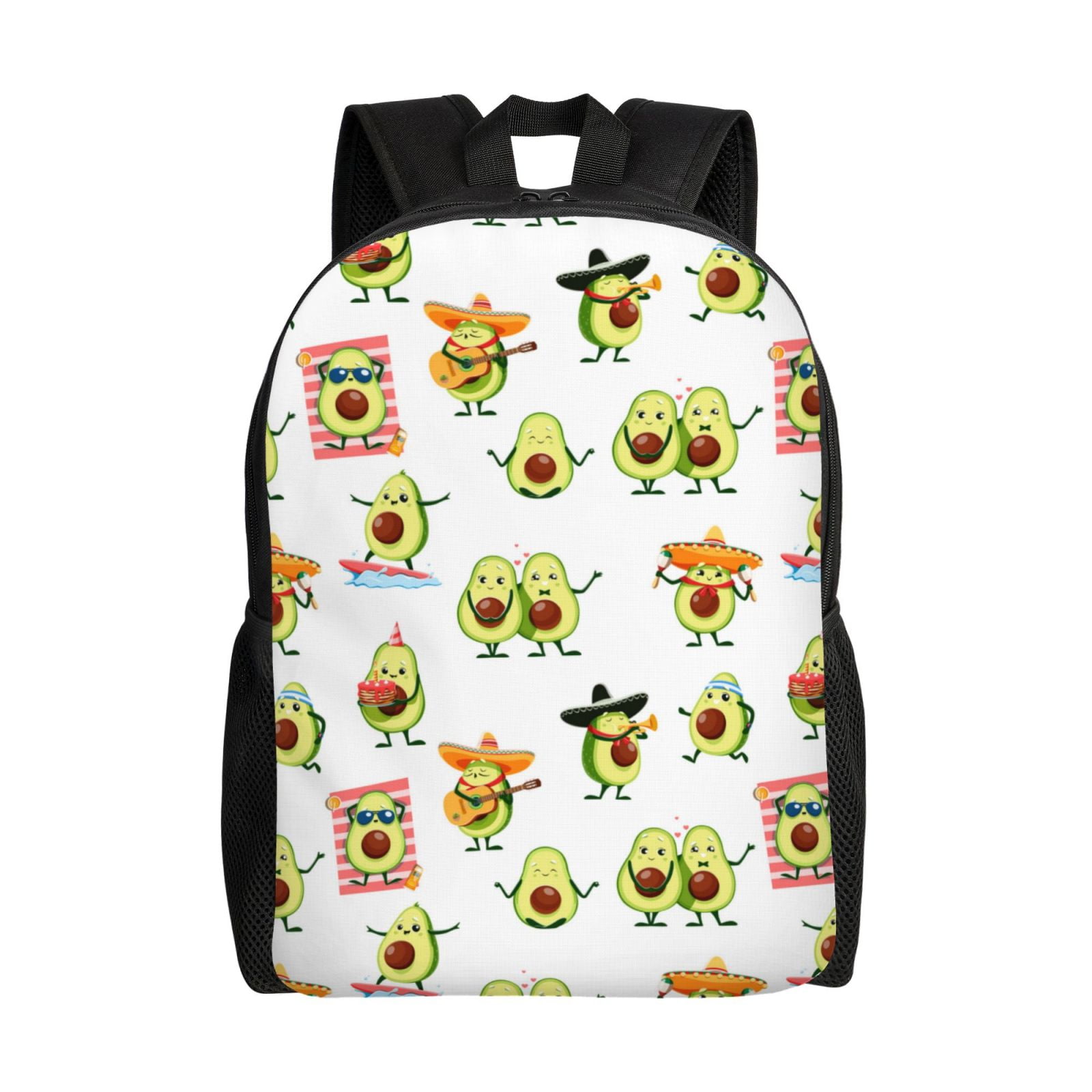 Lukts Kawaii Mexican Avocado Backpack for Travel, Sports, Beach, Work ...