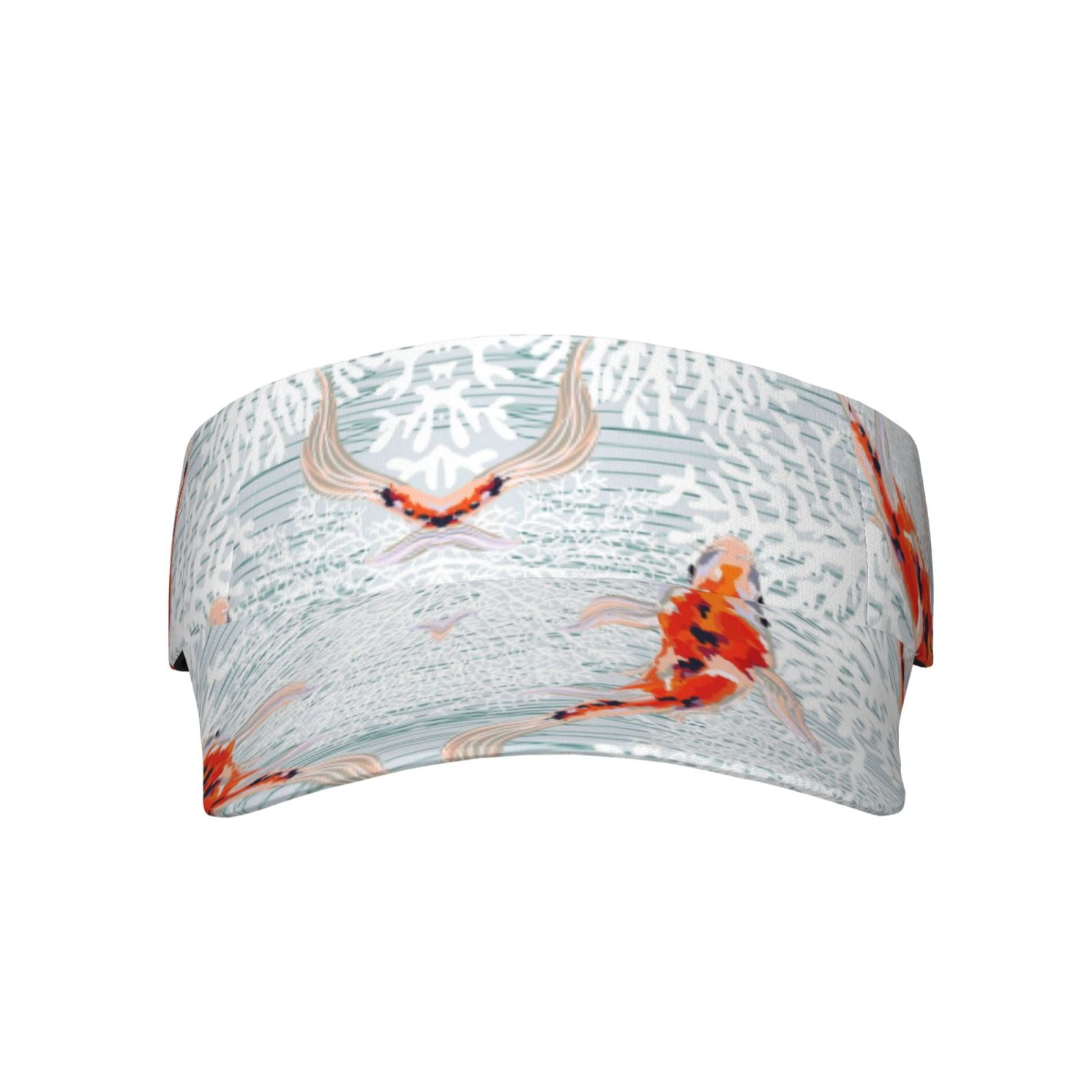 Lukts Koi Fish Corals,Spring Summer Sun Sports Visor Adjustable Cap for ...