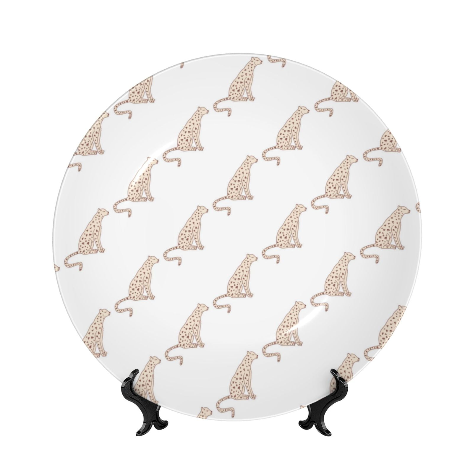 Lukts Leopard Print for Bone China Decorative Plates, Ceramic Plates ...