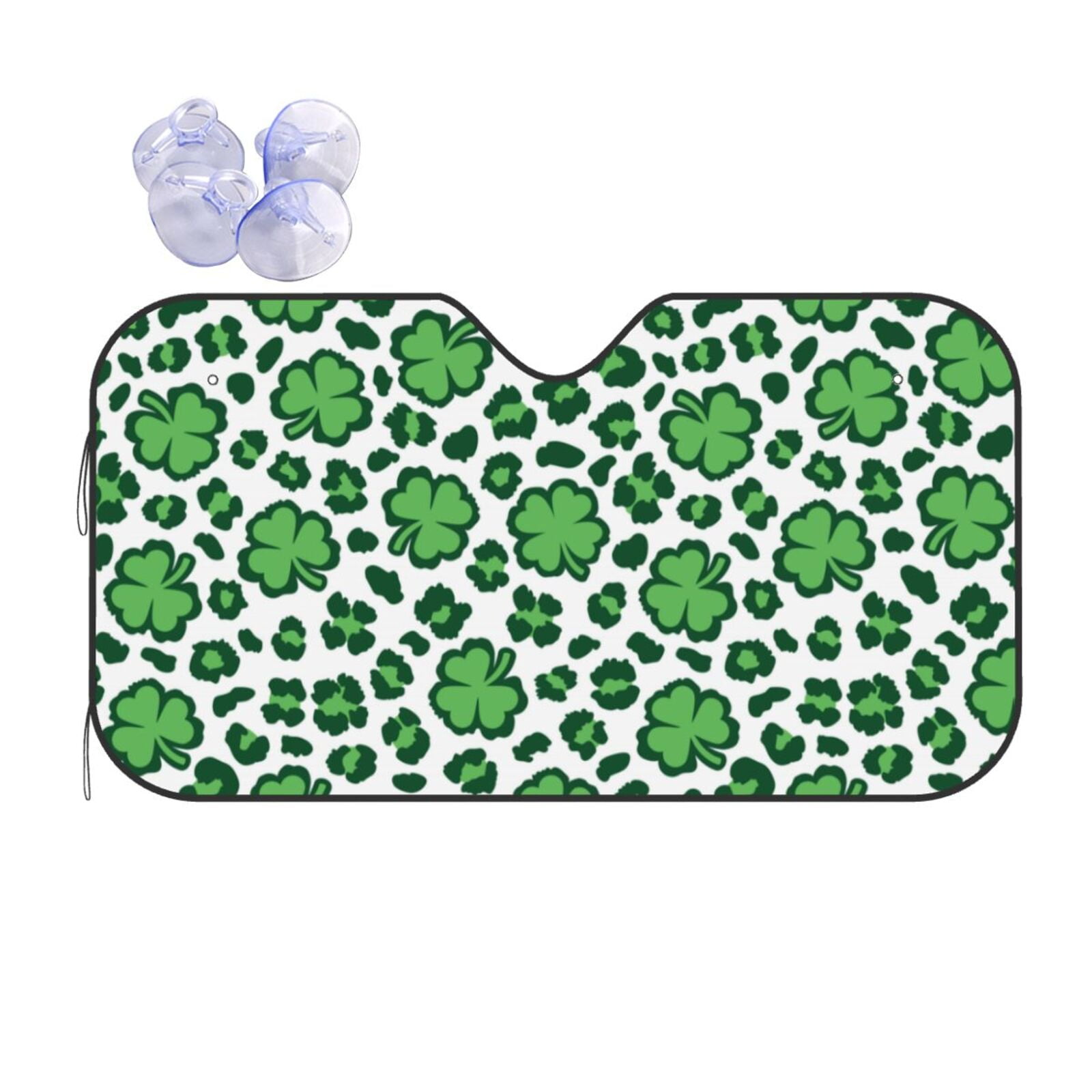 Lukts Leopard Print St. Patrick'S Day Car Windshield Sun Shade With ...