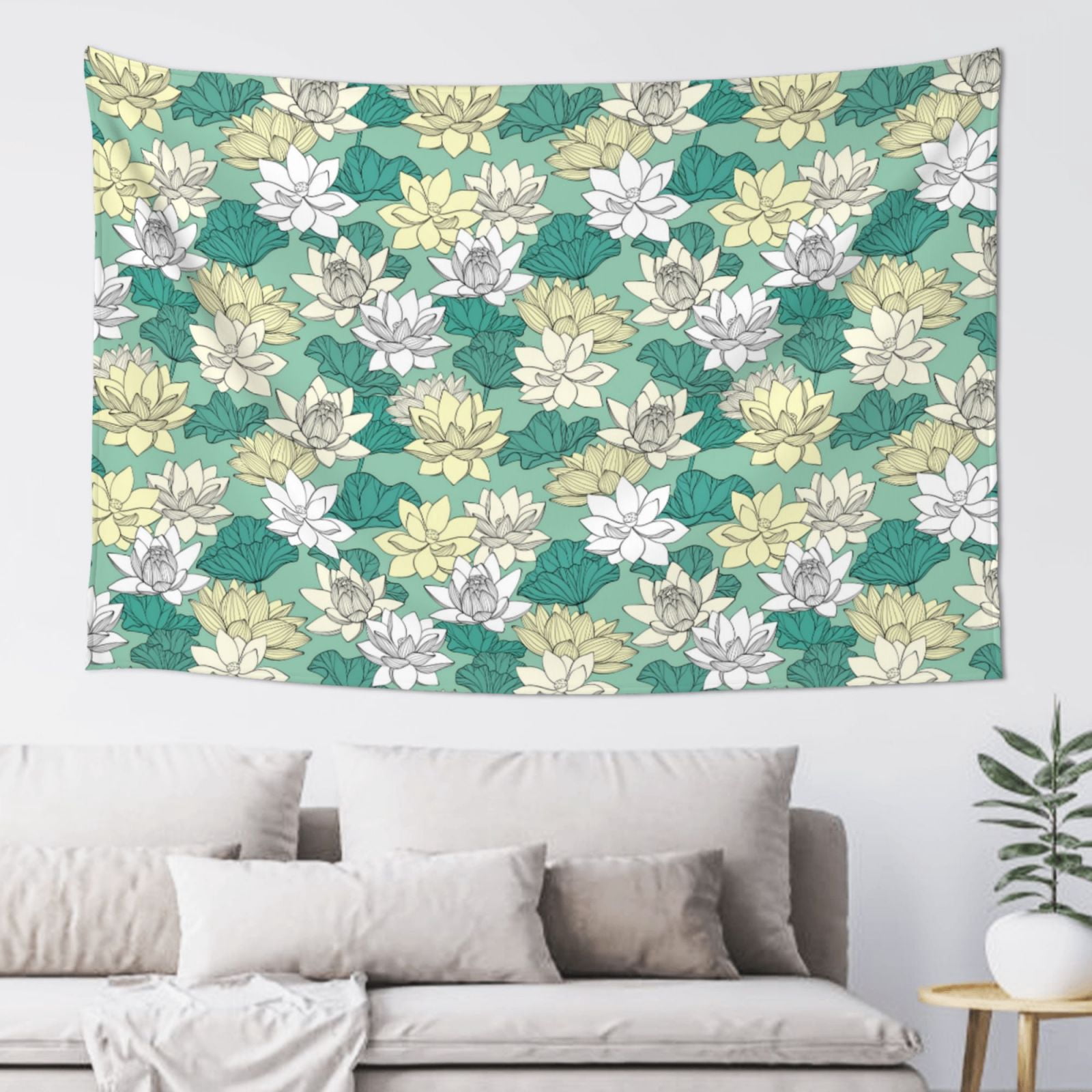 Lukts Lotus Flower1 for Tapestry 60x40in for Living Room Bedroom Wall ...