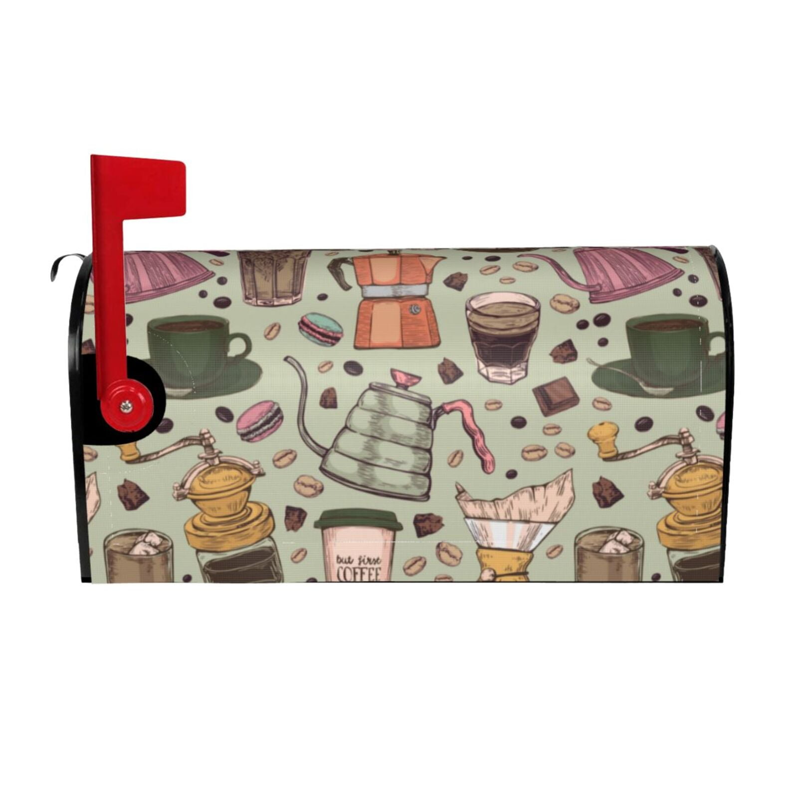 Lukts Mailbox Covers Magnetic Coffee Makers Macaroons Chocolate Mailbox ...