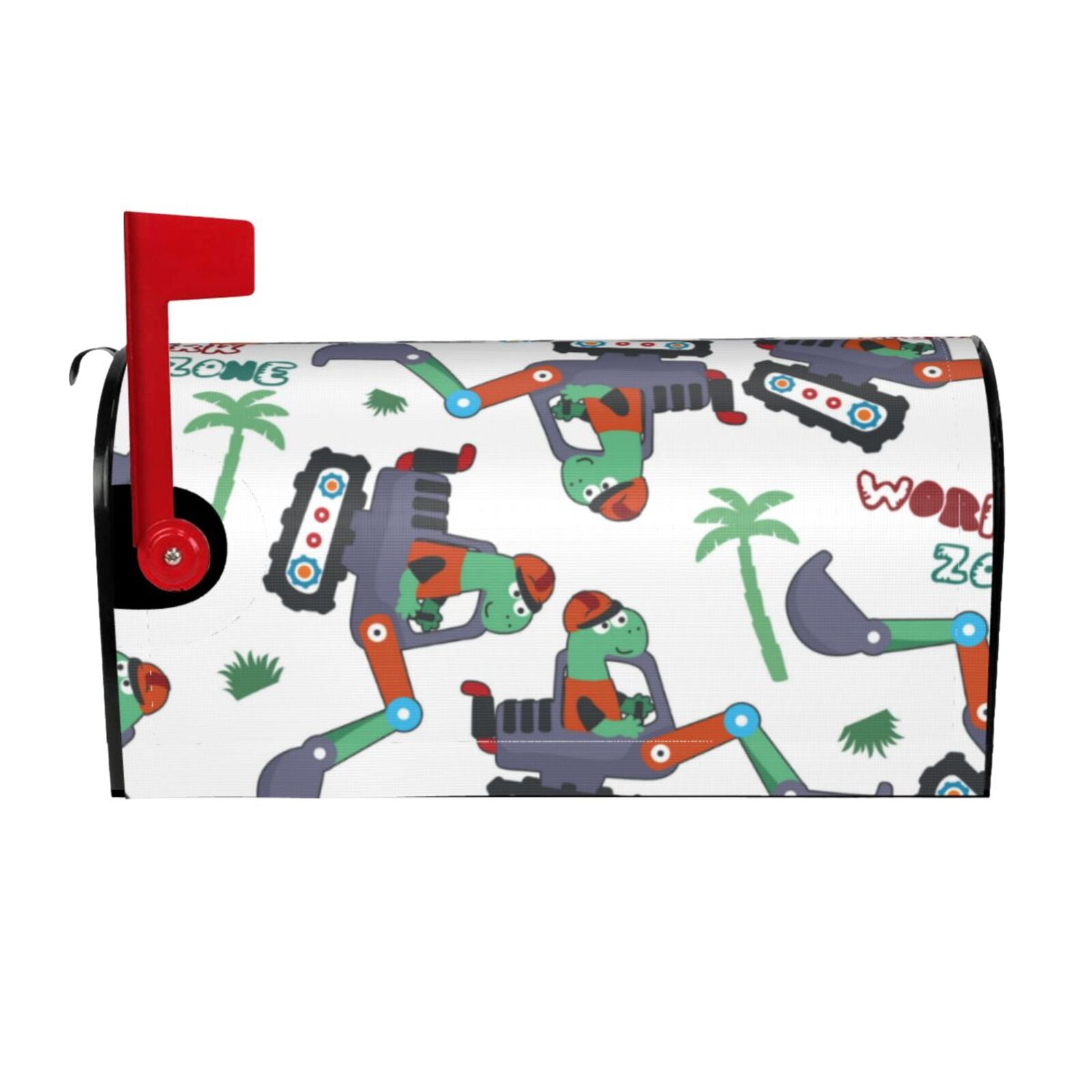 Lukts Mailbox Covers Magnetic Dinosaur On Excavator2 Mailbox Cover For ...