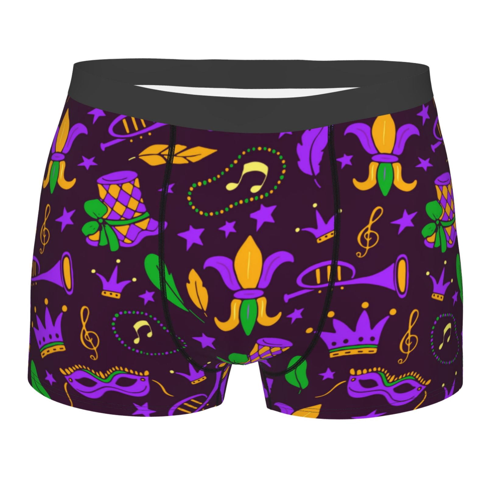 Lukts Mardi Gra2 Men'S Underwear Covered Waistband Boxer Briefs ...