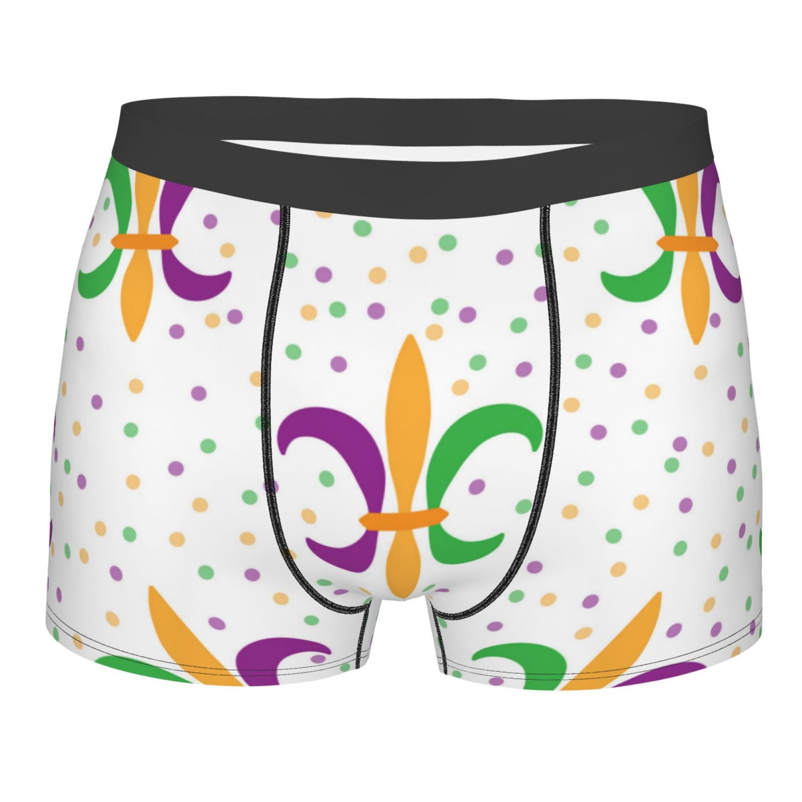 Lukts Mardi Gras Carnival1 Men'S Underwear Covered Waistband Boxer ...