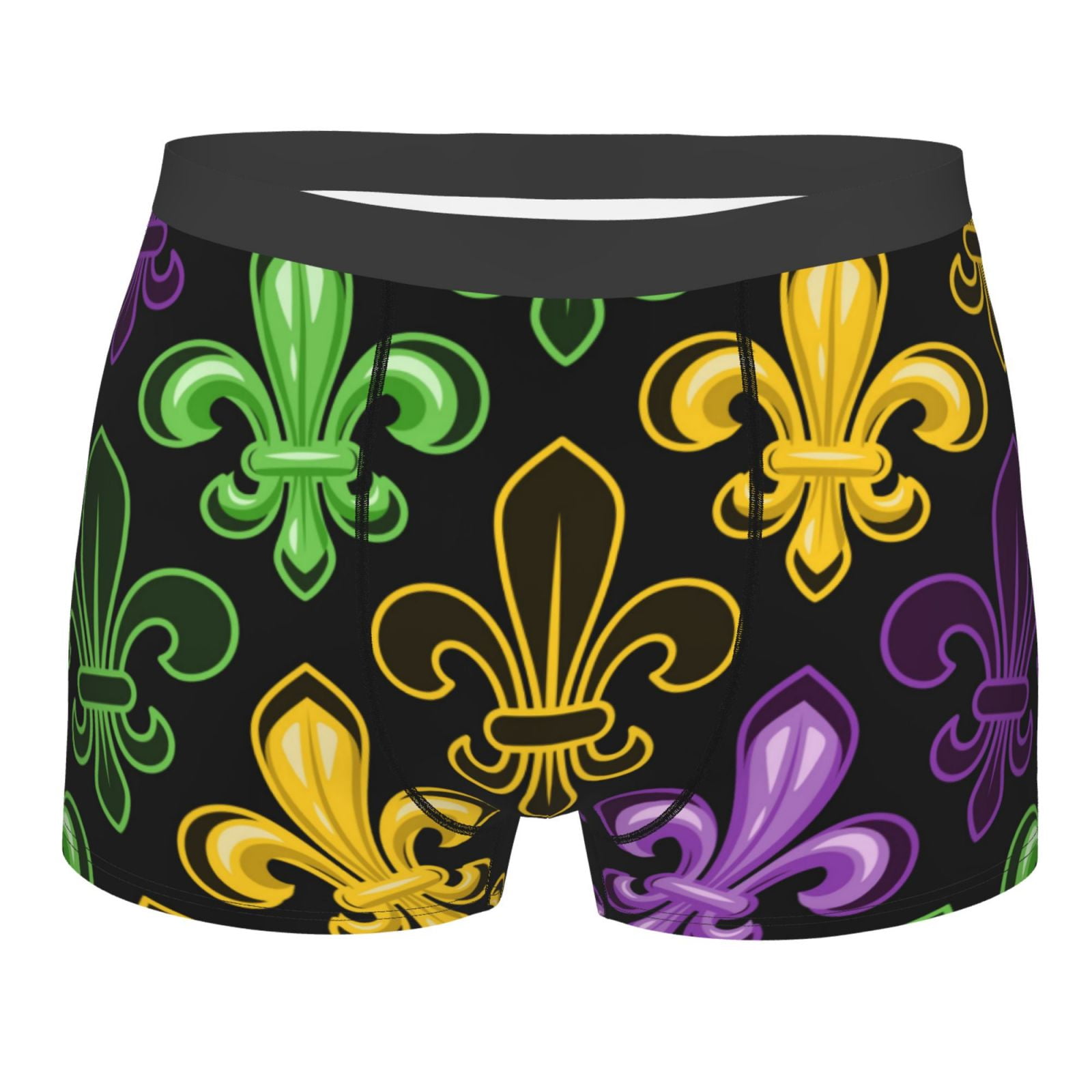 Lukts Mardi Gras1 Men'S Underwear Covered Waistband Boxer Briefs ...