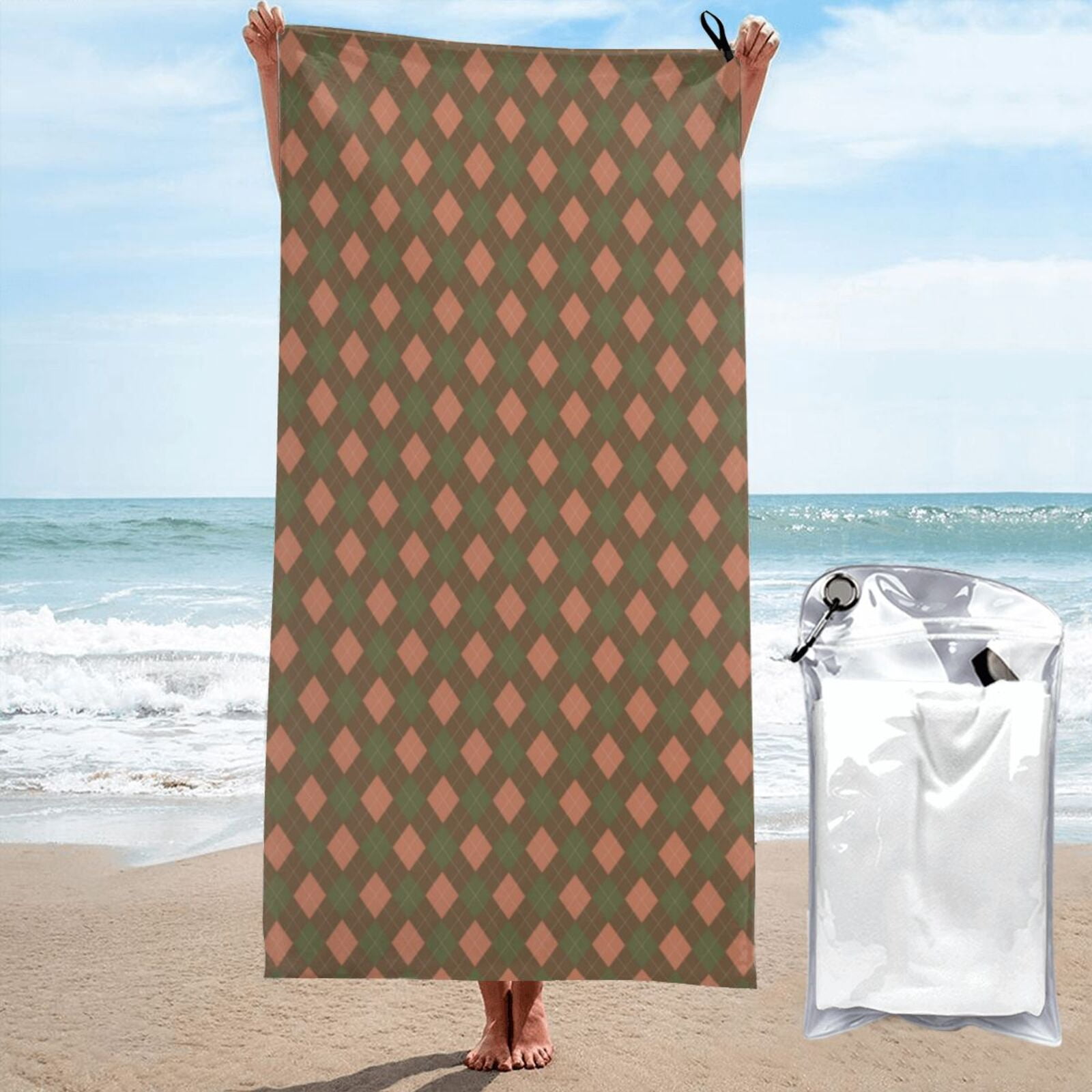 Lukts Microfiber Beach Towel - Sand Free Towels are Quick Dry,Light ...