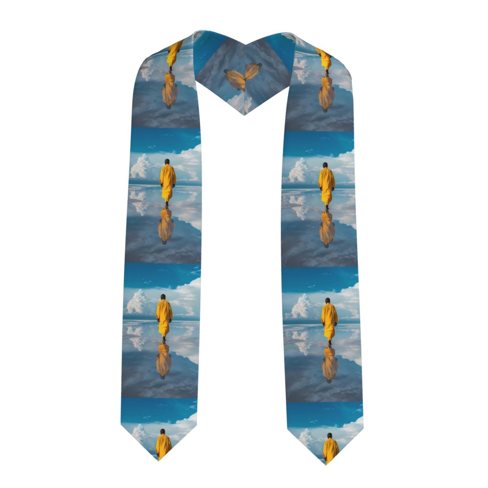 Lukts Monk Walking On Water for Graduation Shawl Ribbon, Unisex 36x5.1 ...