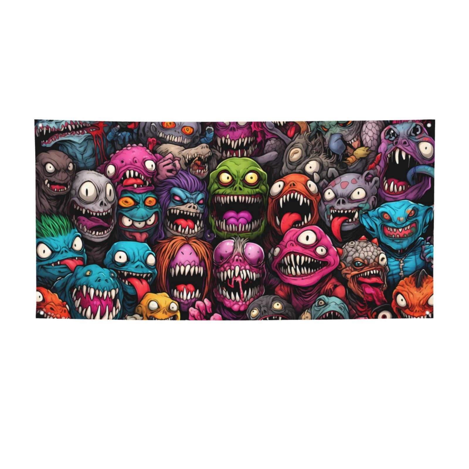 Lukts Monstrous Cartoon Characters Print Banners and Signs for Outdoor ...
