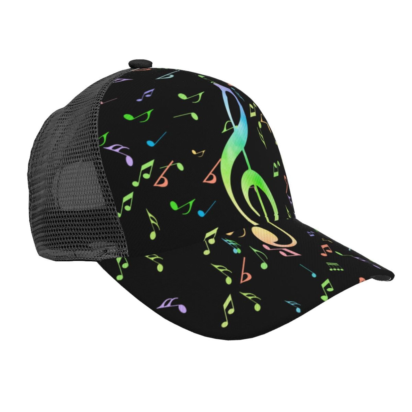 Lukts Music Notes for Baseball Cap, Adjustable Sports Travel Mesh Cap ...