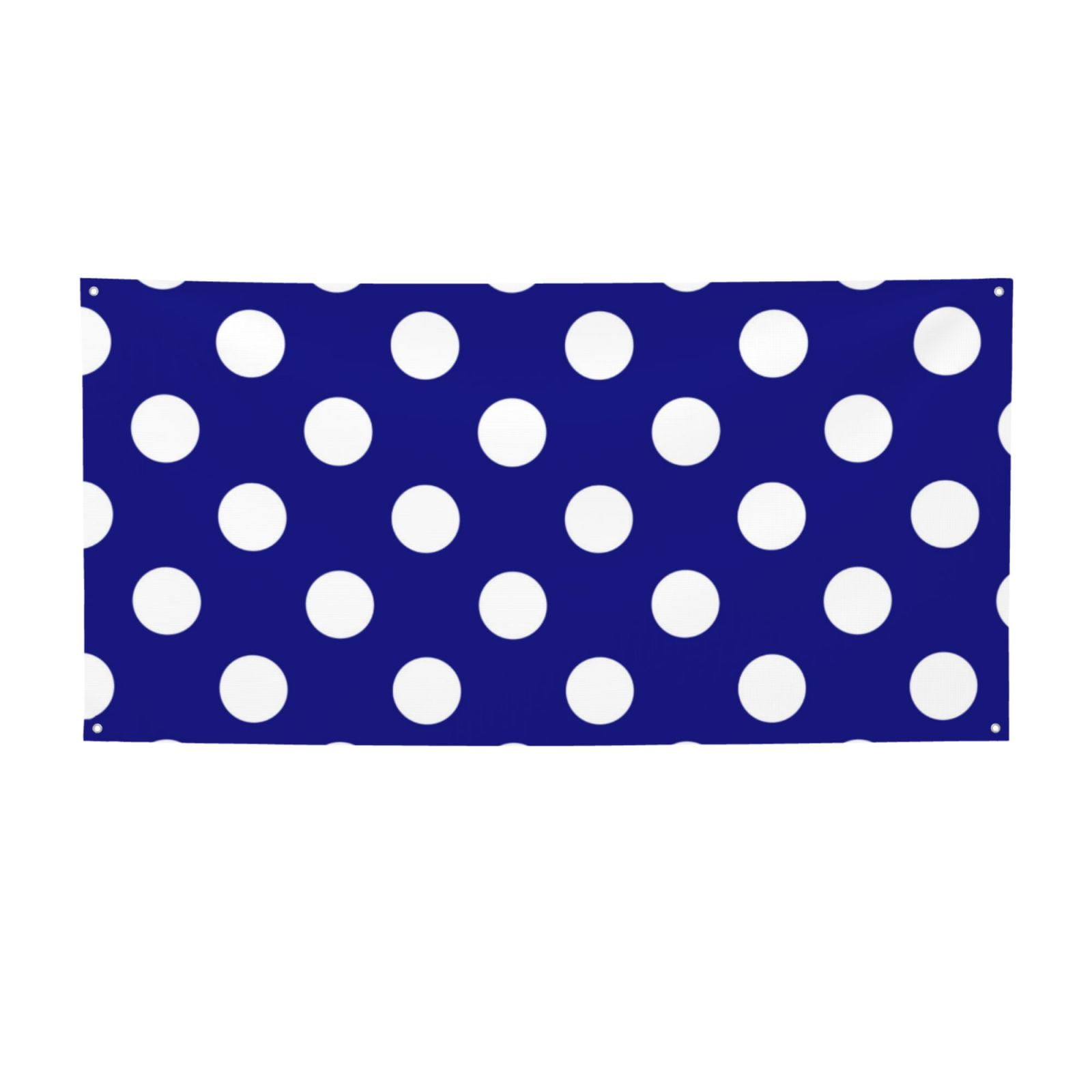 Lukts Navy And White Polka Dot Print Banners and Signs for Outdoor ...