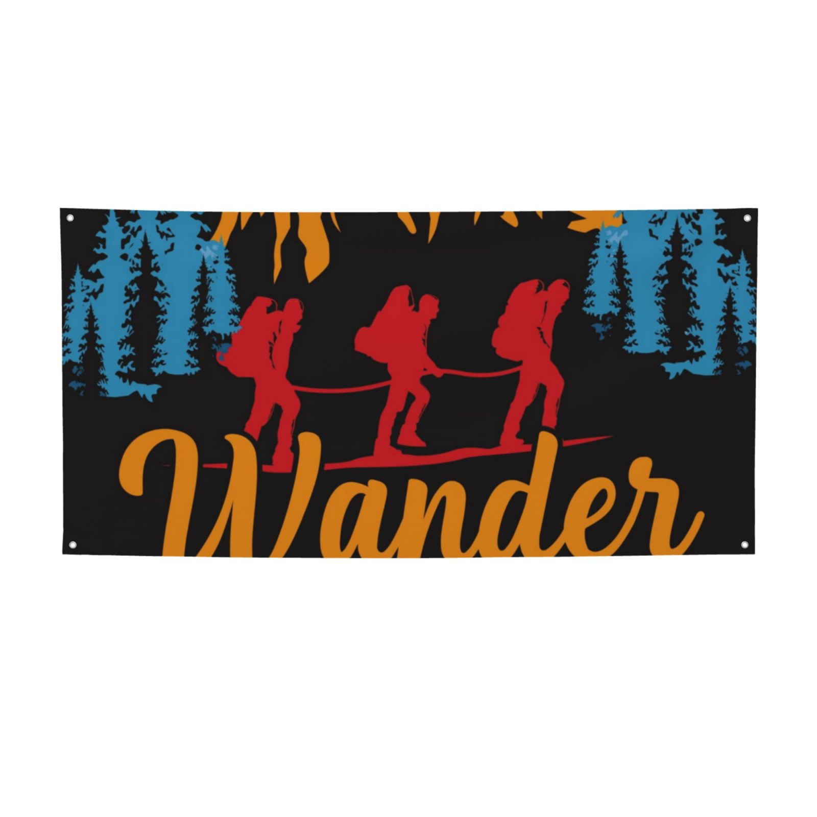 Lukts Not All Who Wander Are Lost Hiking Print Banners and Signs for ...