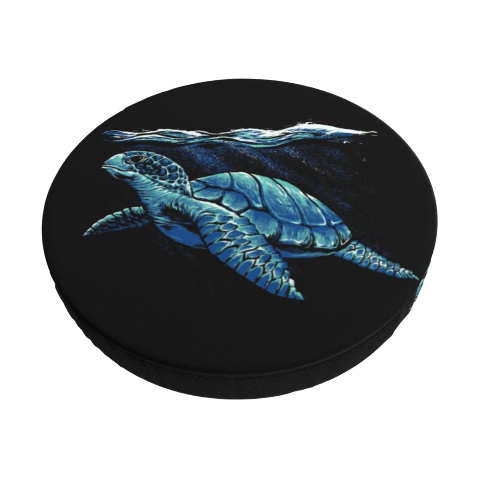 Lukts Ocean Turtle Bar Stool Covers 12"-14" Round Crease-Resistant ...