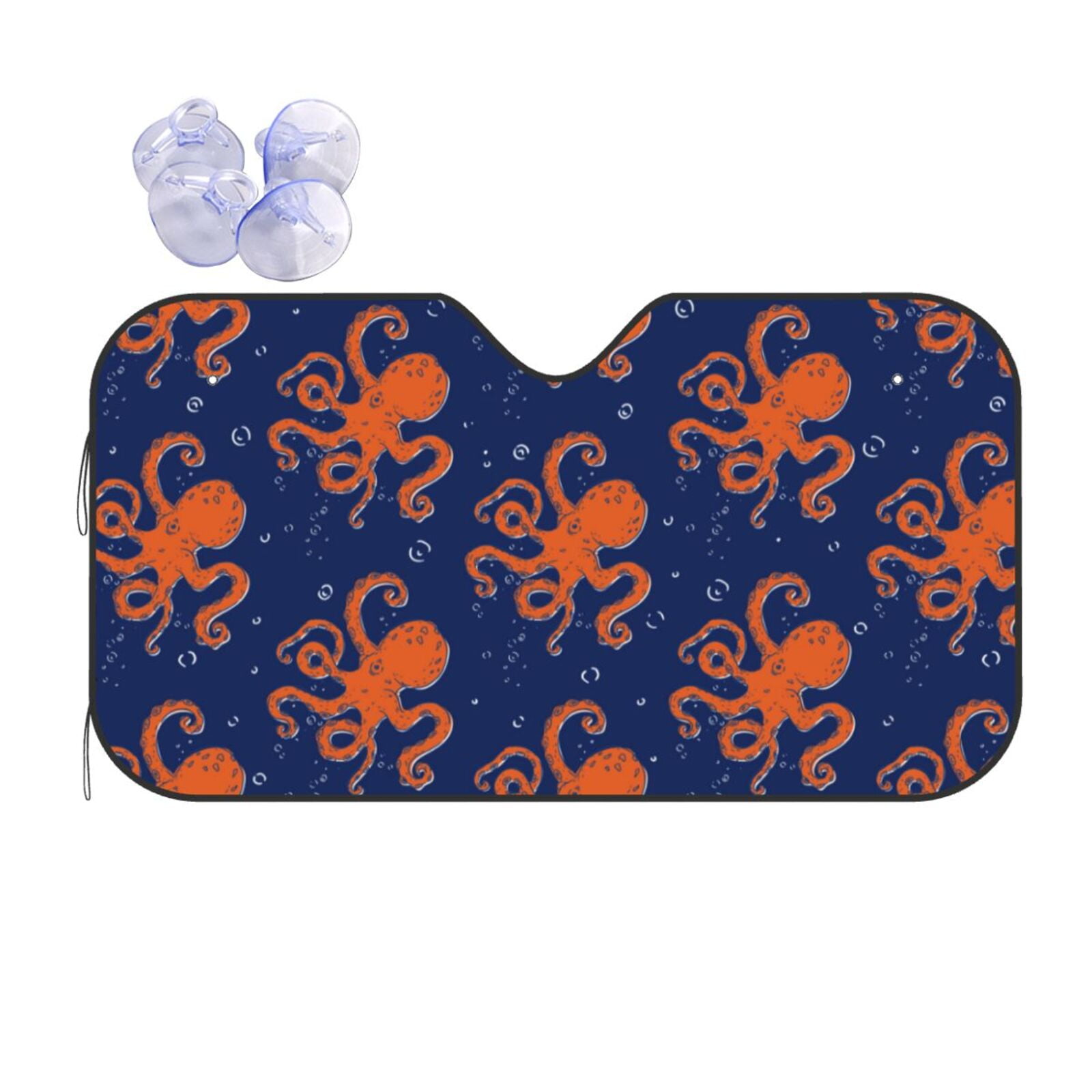 Lukts Octopus Car Windshield Sun Shade With Storage Pouch,Foldable Sun ...