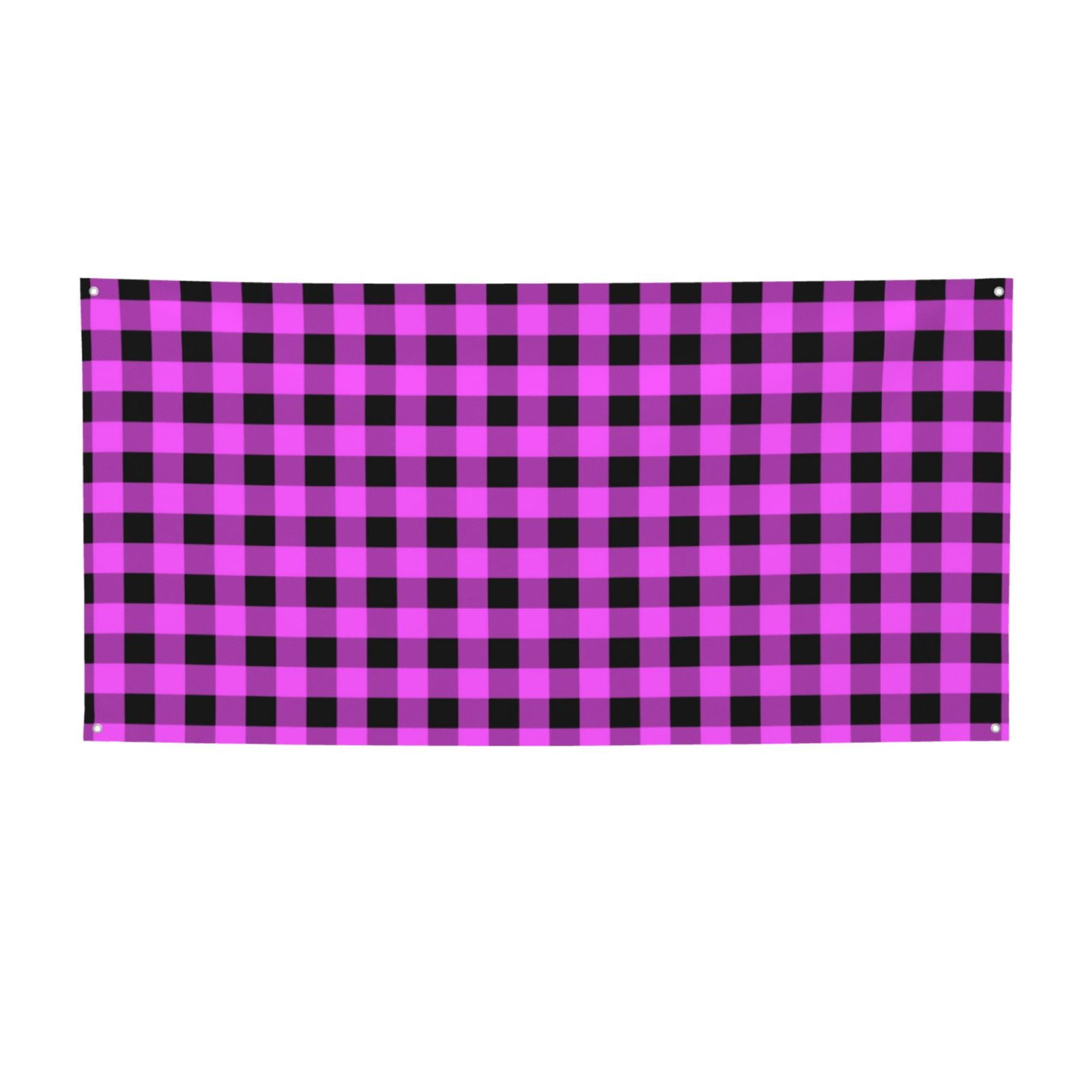 Lukts Purple Black Buffalo Plaid Print Banners and Signs for Outdoor ...