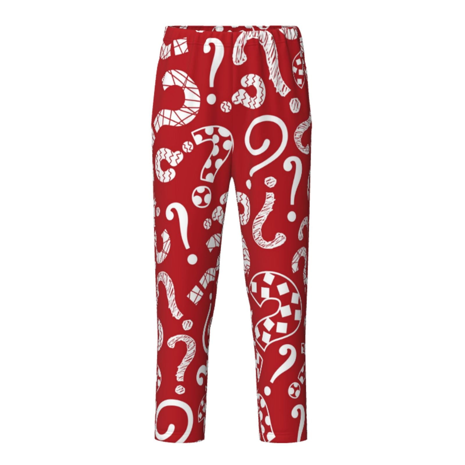 Lukts Question Marks1 for Teenagers' Home Pants, Elastic Waistband ...