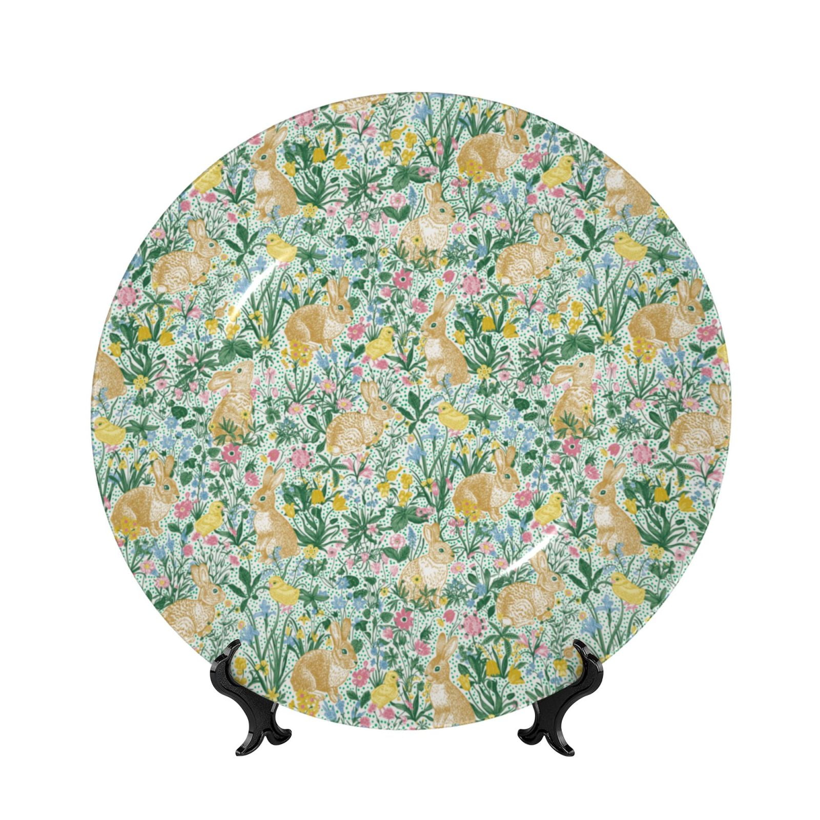 Lukts Rabbit And Chick for Bone China Decorative Plates, Ceramic Plates ...