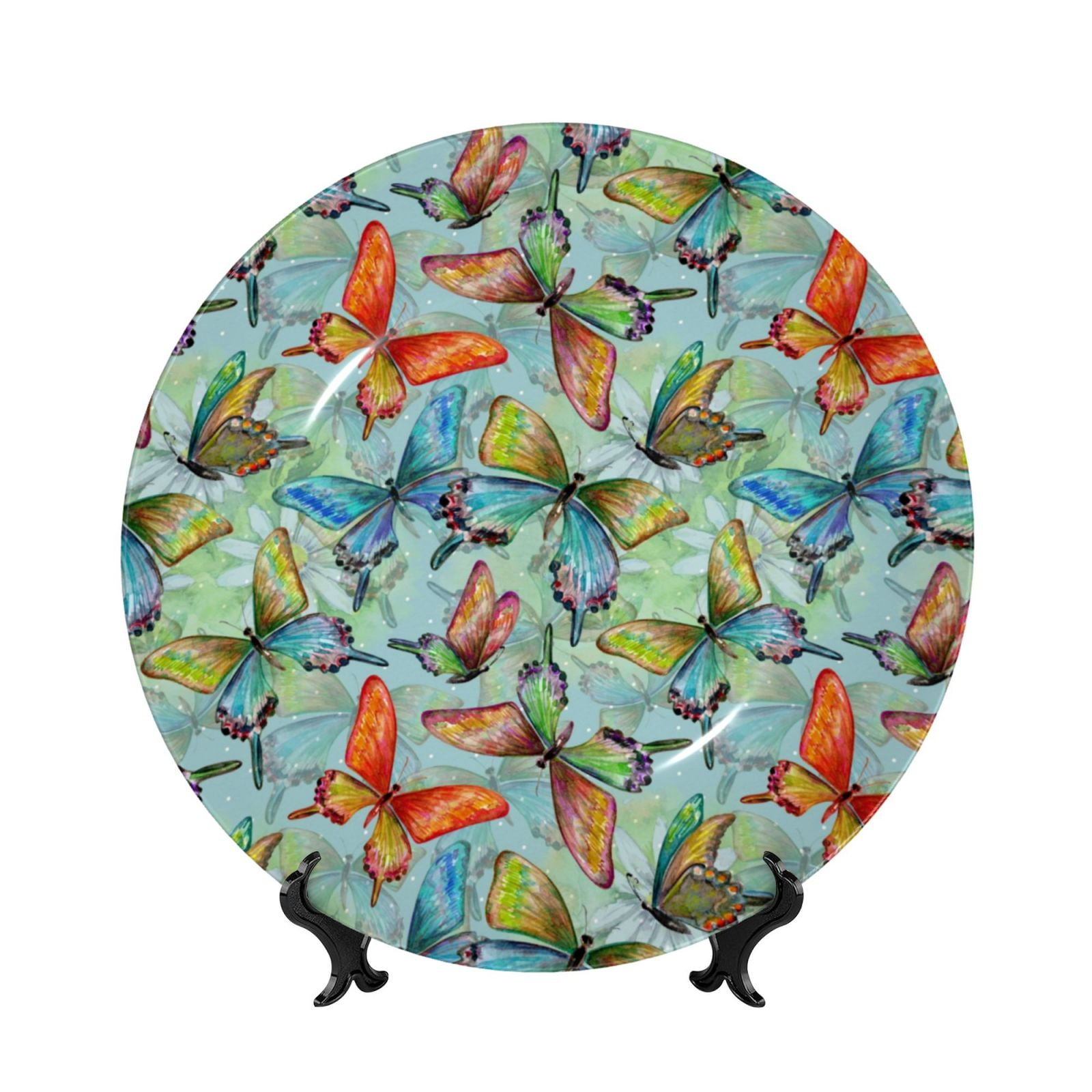 Lukts Retro Flying Butterflies for Bone China Decorative Plates ...