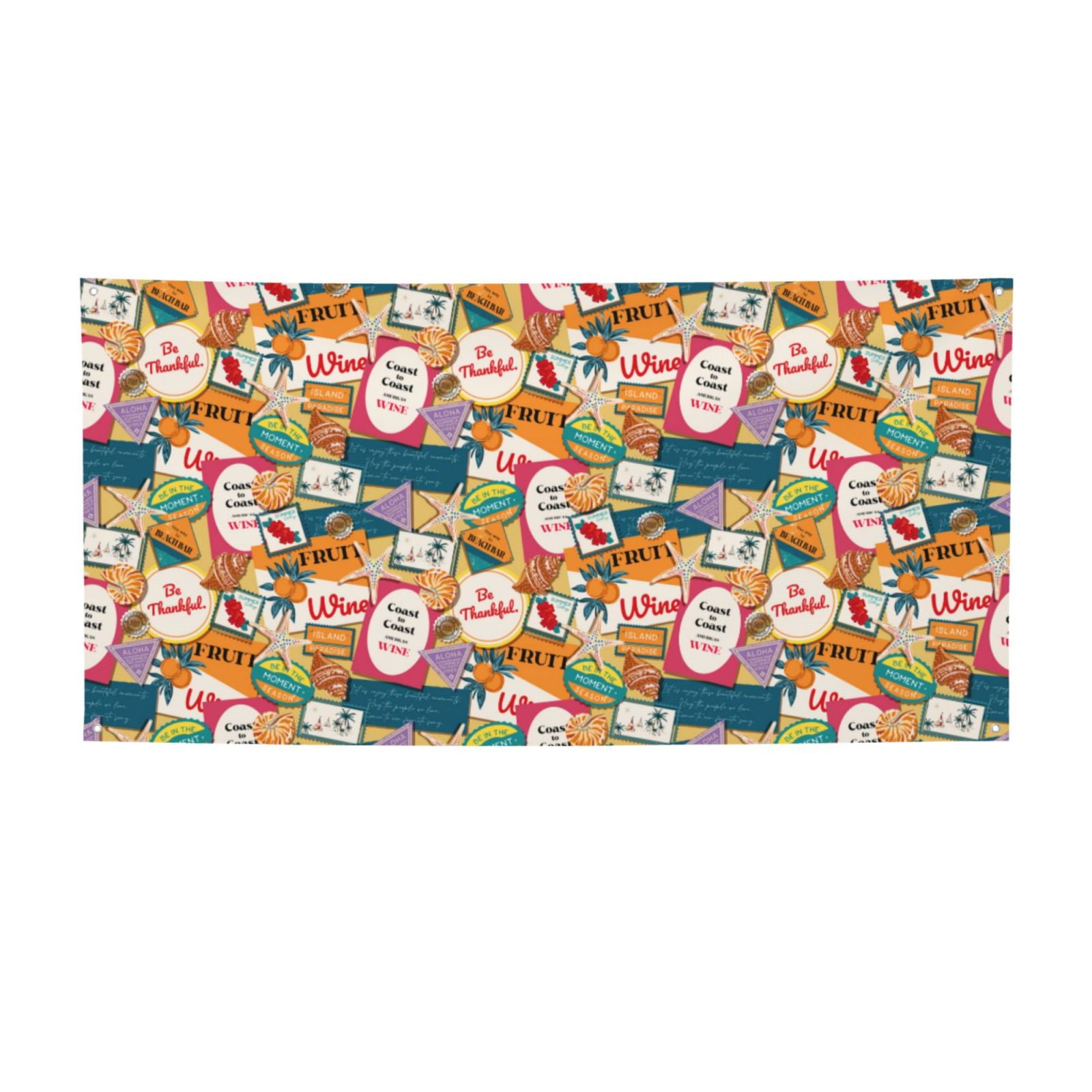 Lukts Retro Summer Stamp Print Banners and Signs for Outdoor ...