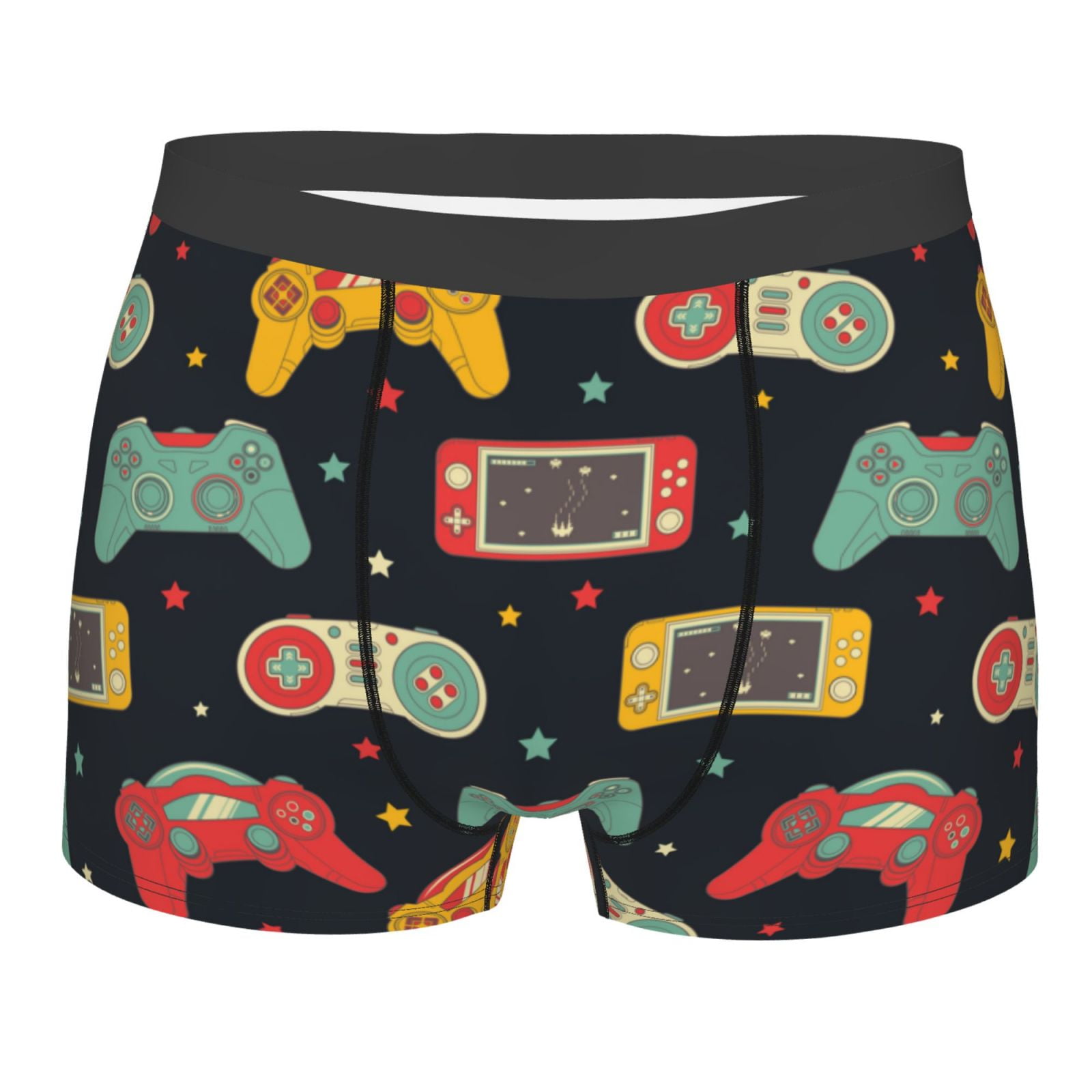 Lukts Retro Video Game Men'S Underwear Covered Waistband Boxer Briefs ...
