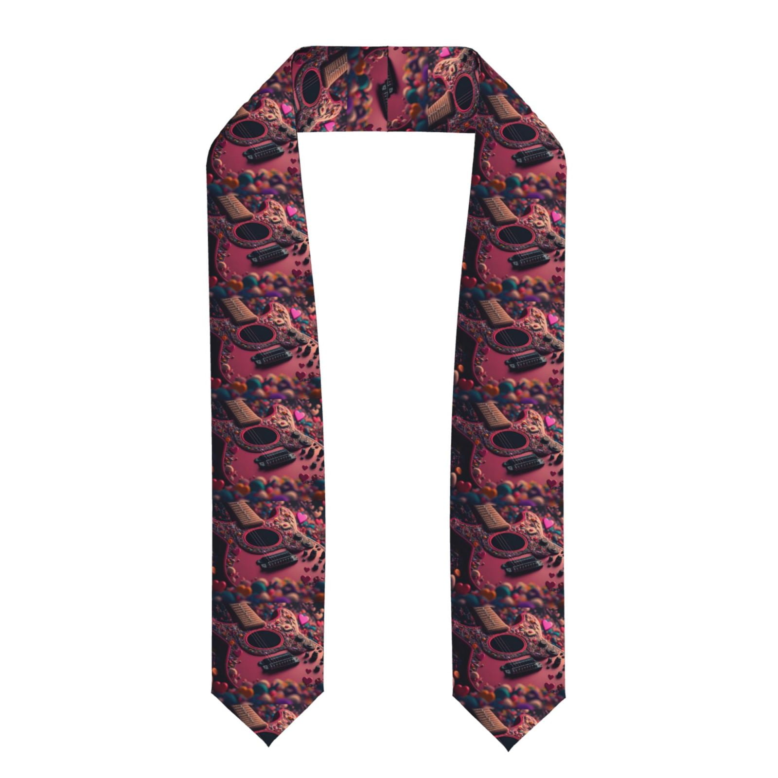 Lukts Romantic Heart Guitar for Graduation Shawl Ribbon, Unisex 36x5.1 ...